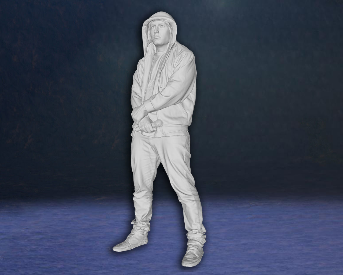 Eminem Legend Star Rap Hiphop Figures Custom 3D print model 3D model 3D ...