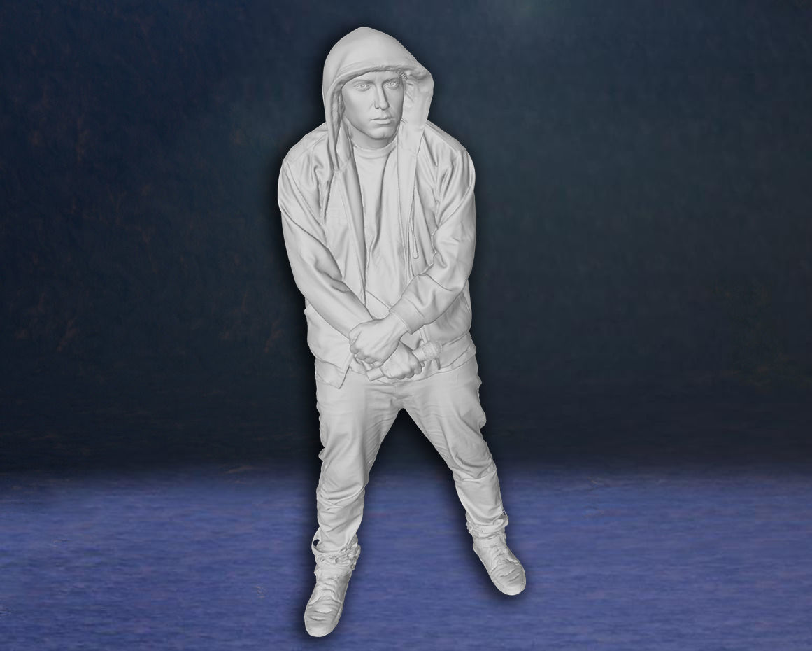 Eminem Legend Star Rap Hiphop Figures Custom 3D print model 3D model 3D ...