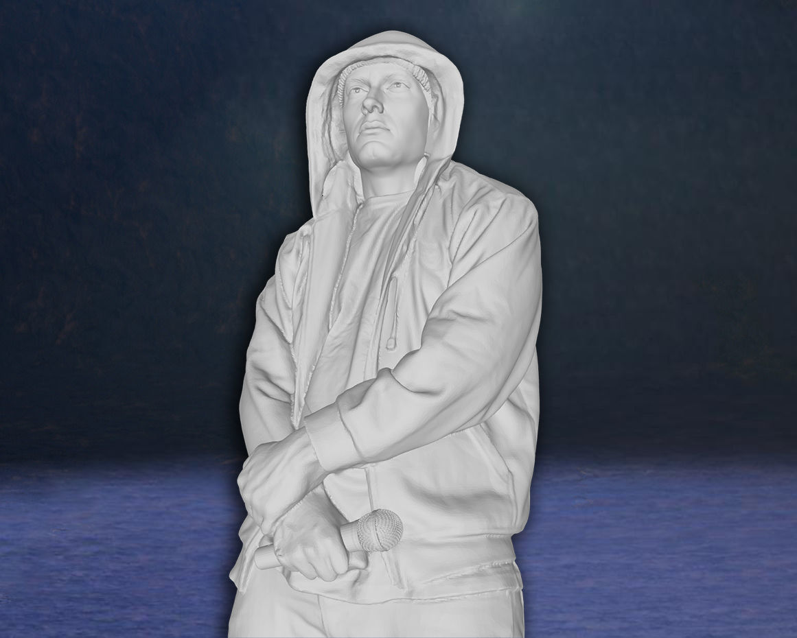 Eminem Legend Star Rap Hiphop Figures Custom 3D print model 3D model 3D ...