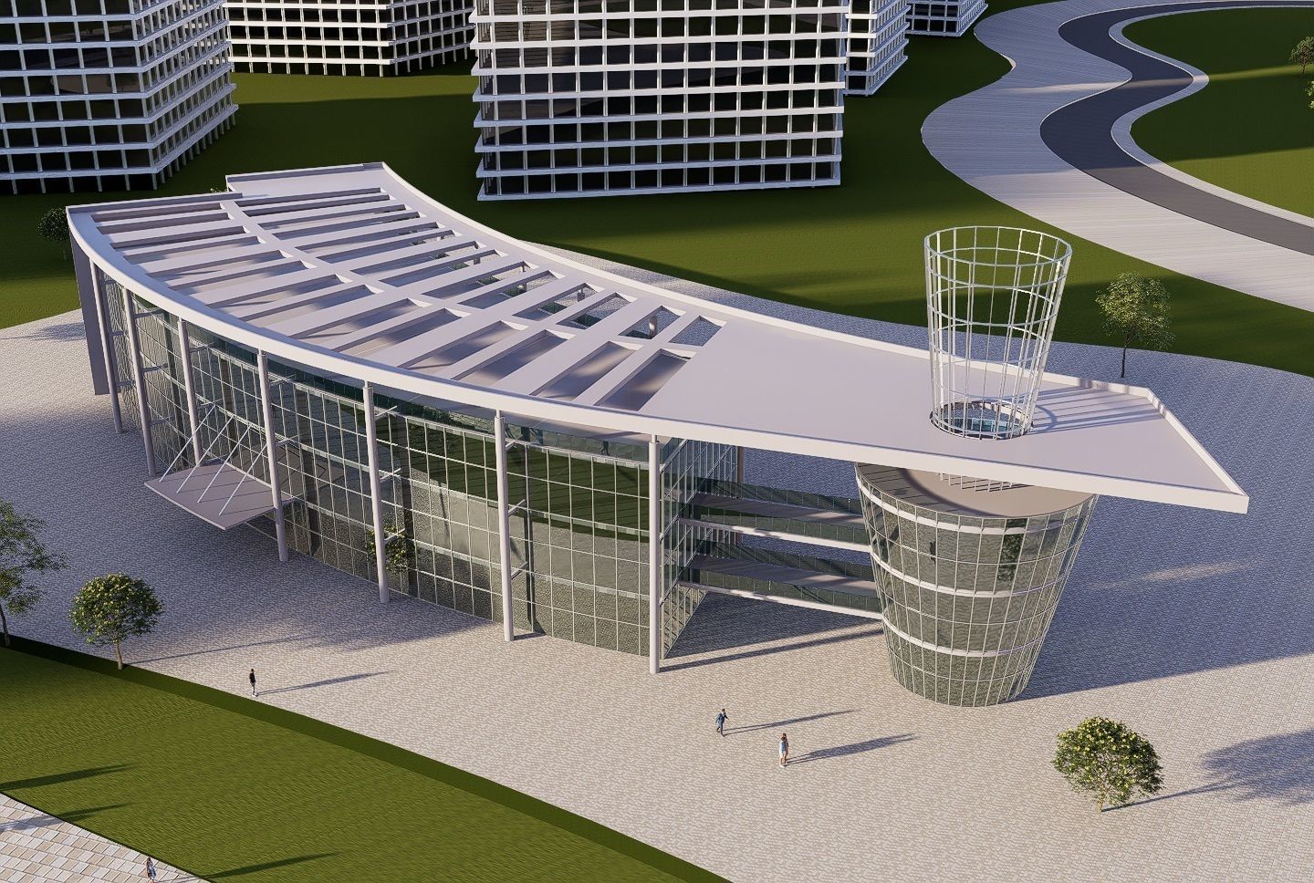 Exhibition Hall CM23 3D model | CGTrader