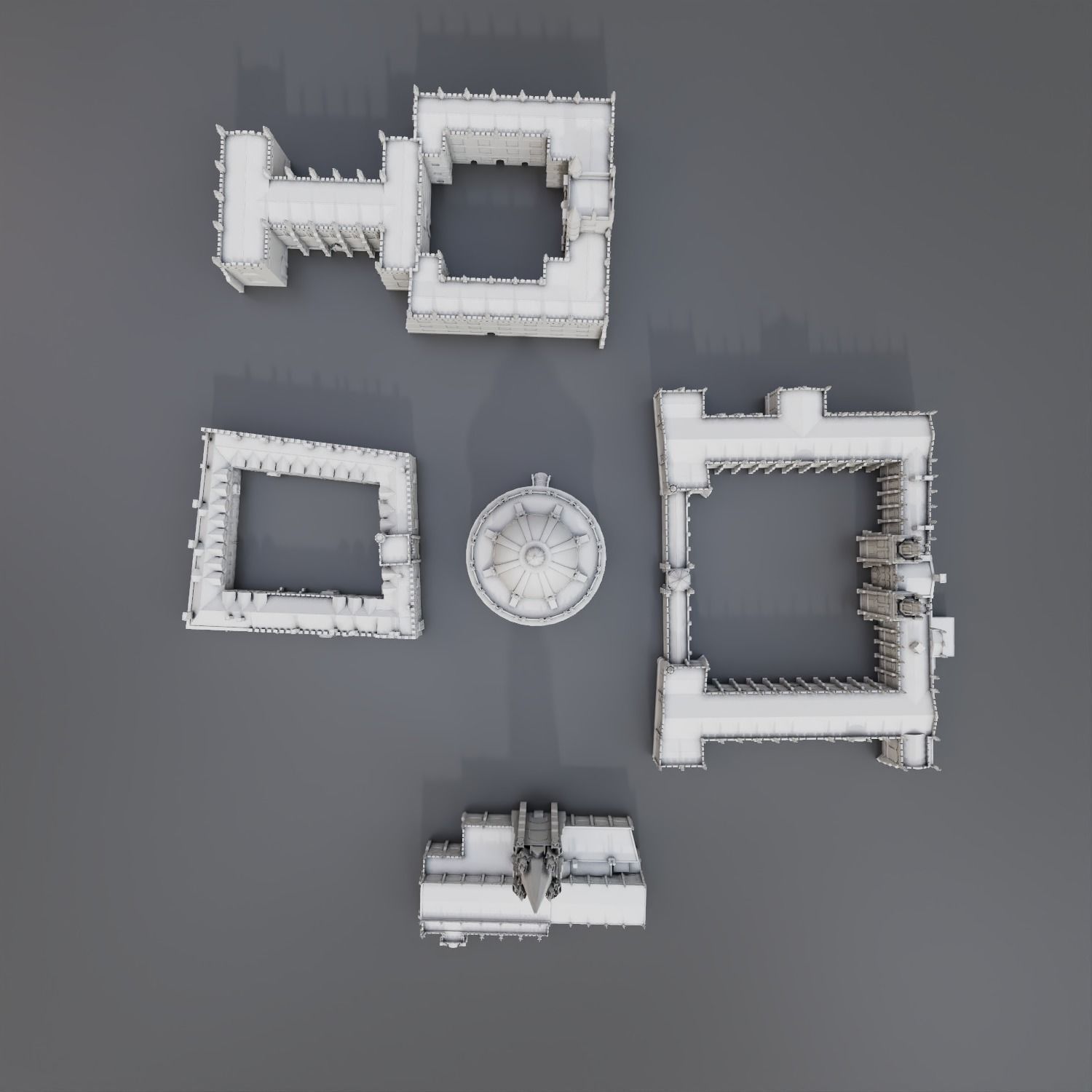 Oxford University buildings with St Mary 3D model | CGTrader