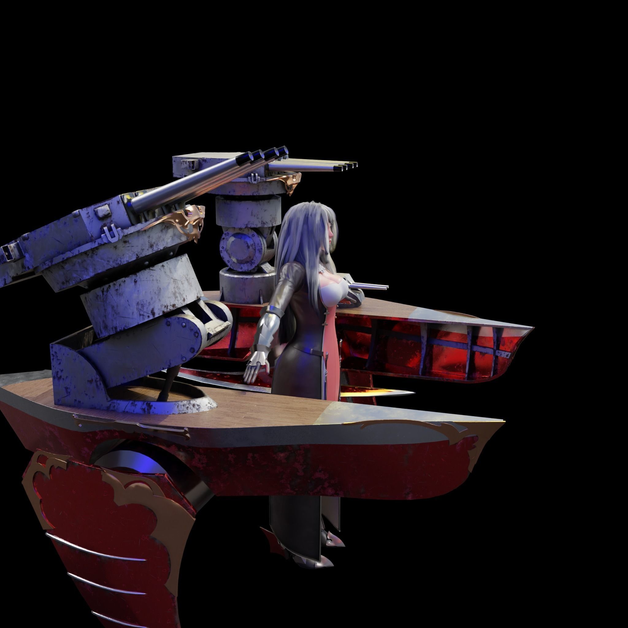 3D model Azur Lane Dunkerque VR / AR / low-poly | CGTrader
