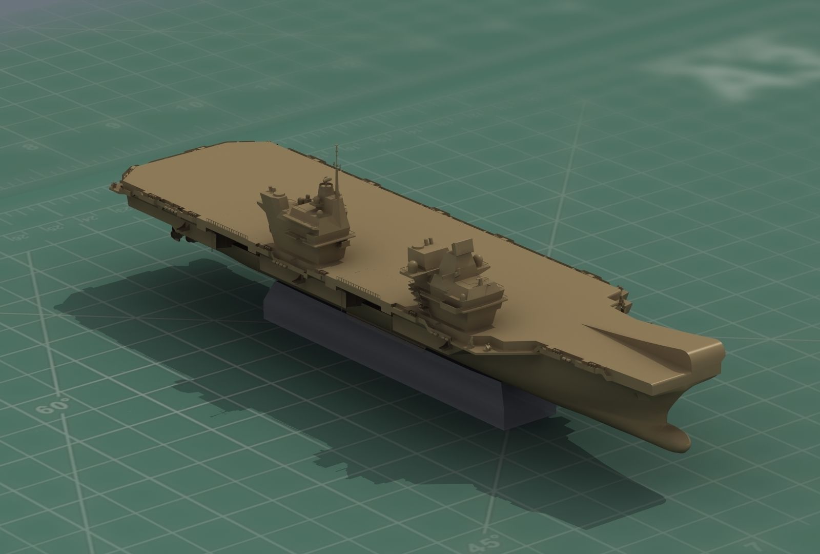 HMS Prince of Wales Aircraft Carrier 3D Print STL Model 3D model 3D ...