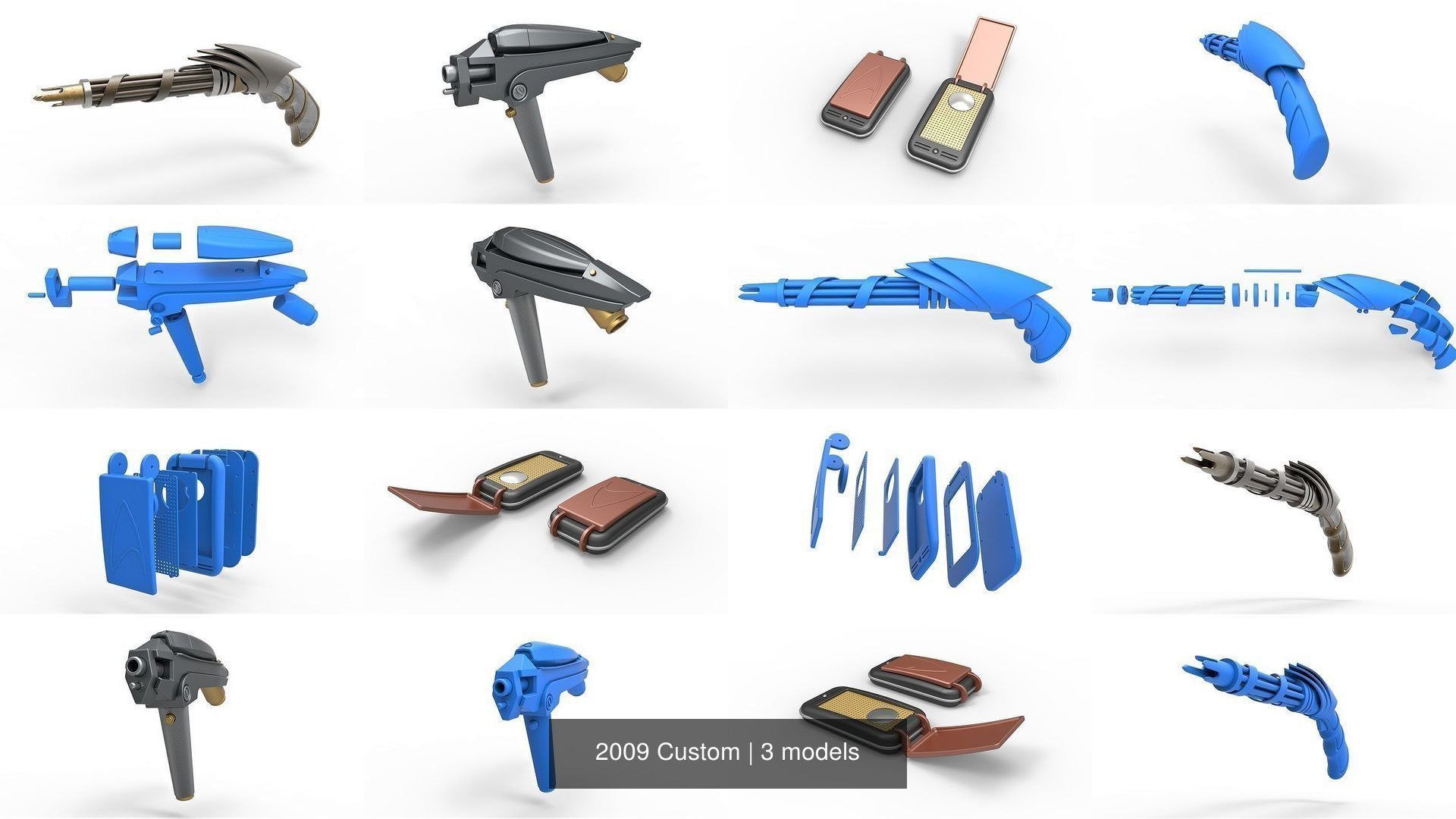 2009 Custom 3D Model Collection 3D printable | CGTrader