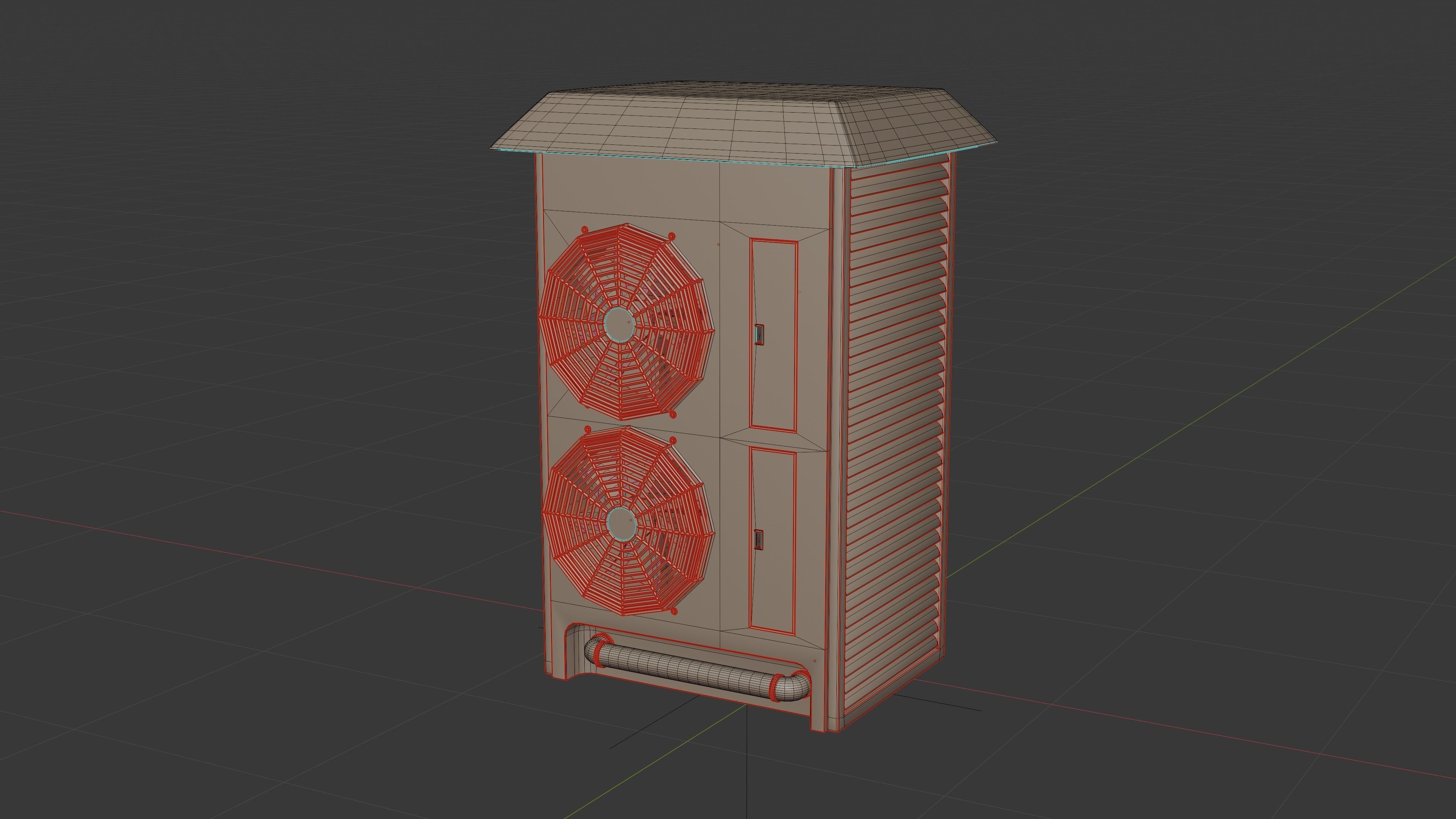 HVAC Unit AC Unit Air conditioner Rooftop 4k Textures HQ free 3D model ...