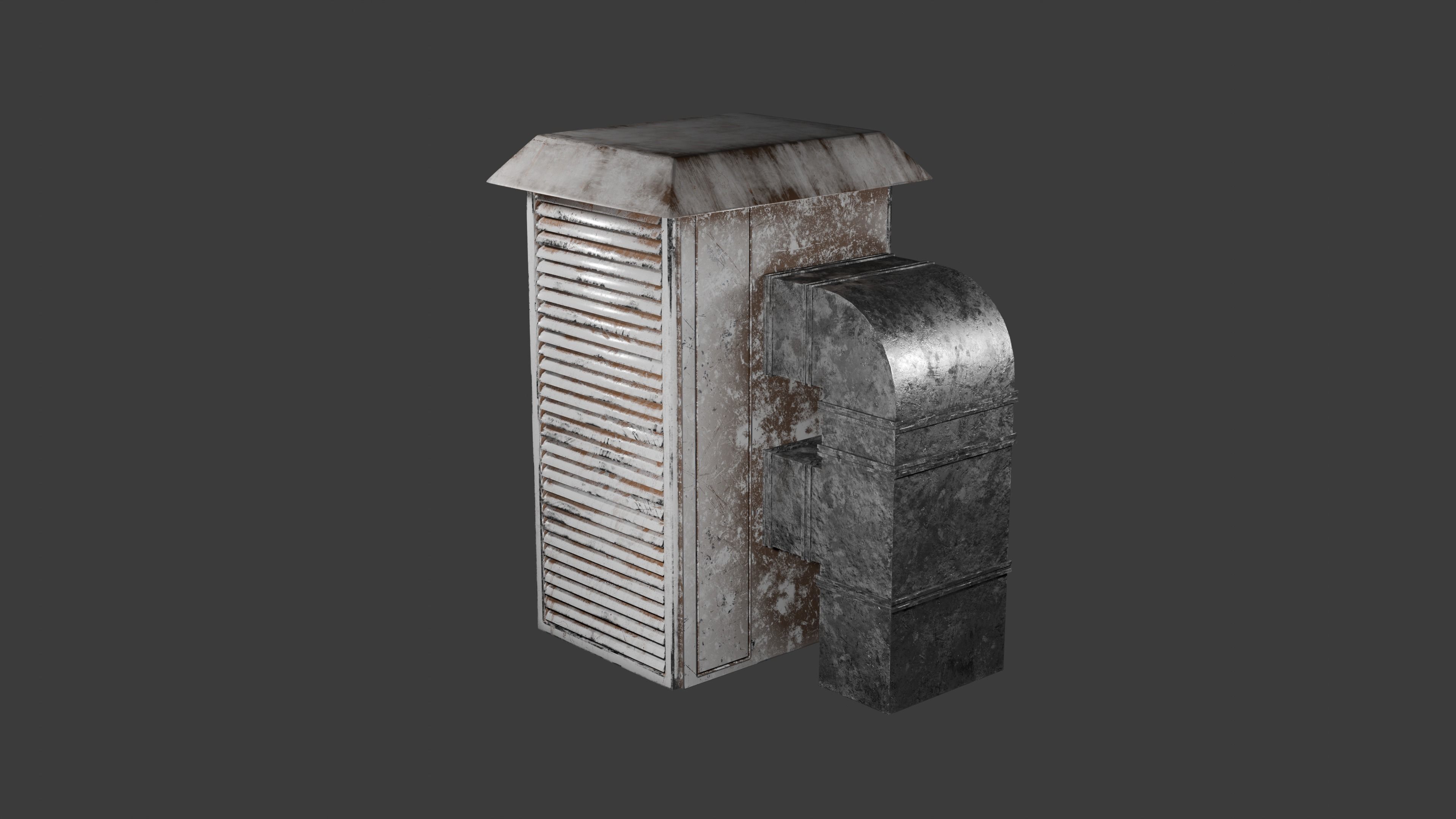 HVAC Unit AC Unit Air conditioner Rooftop 4k Textures HQ free 3D model ...