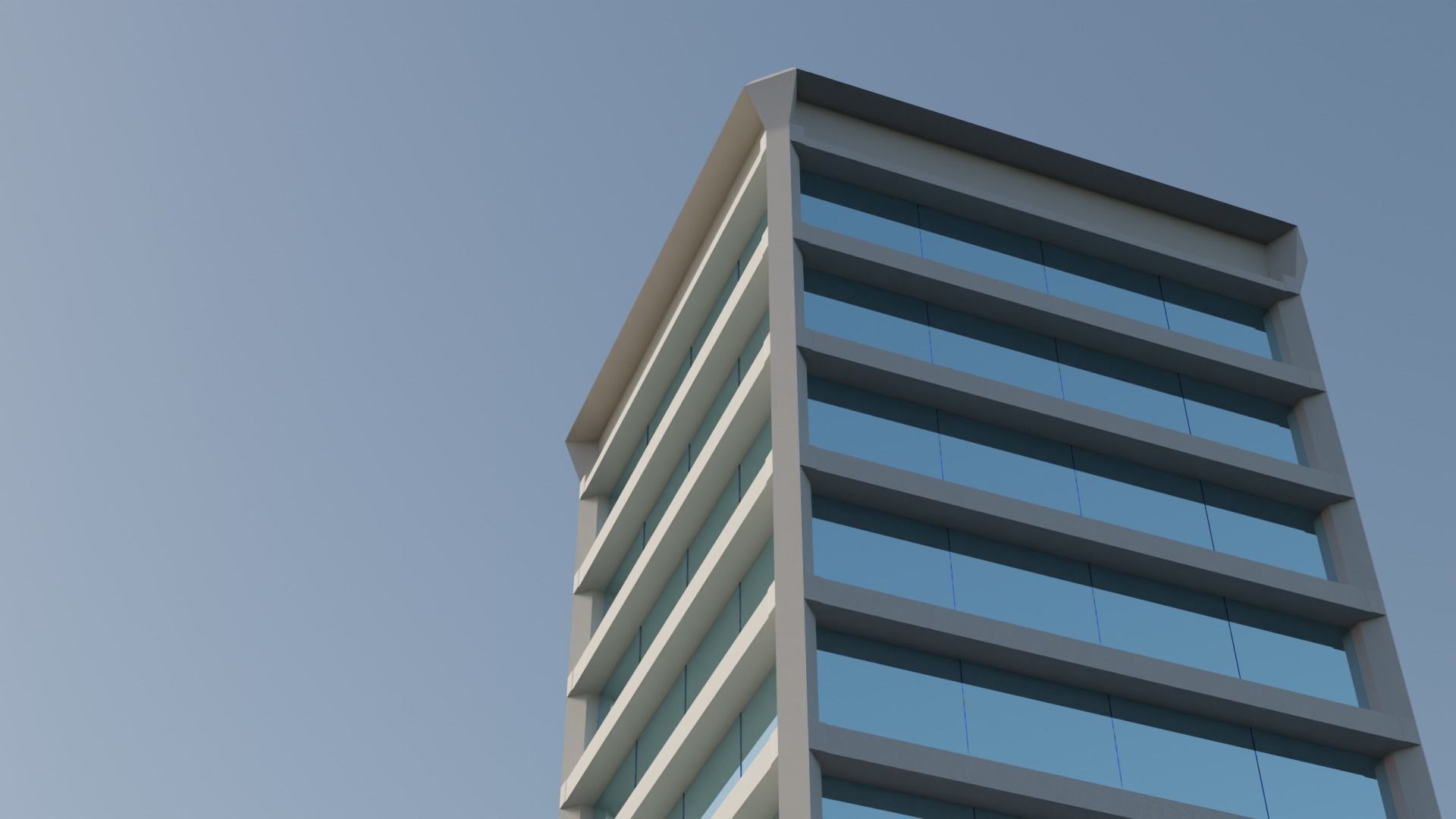 Procedural Building skyscraper V1 - Geometry Nodes Blender 3D model ...