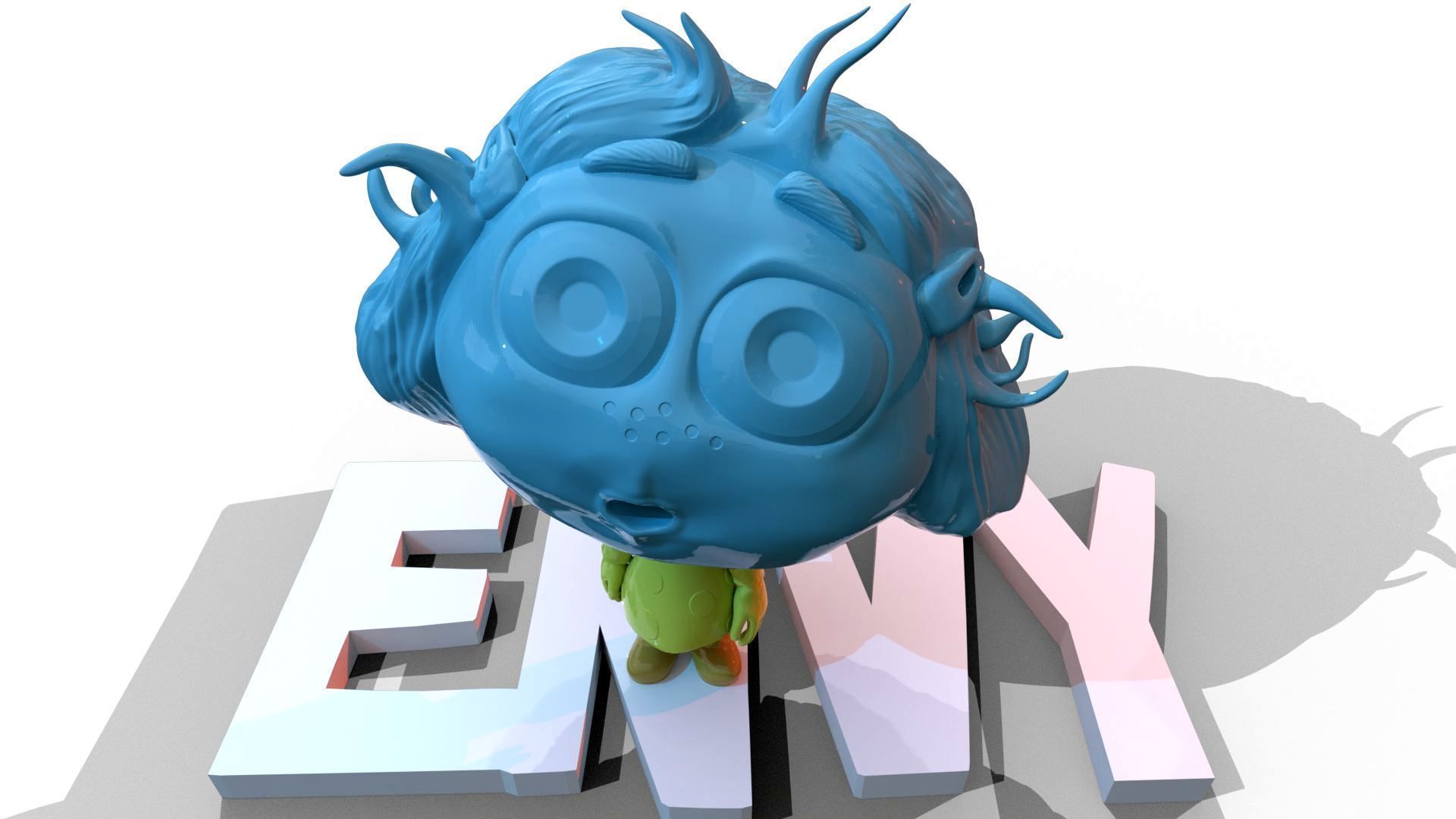Envy from Inside Out Printable STL 3D model 3D printable | CGTrader