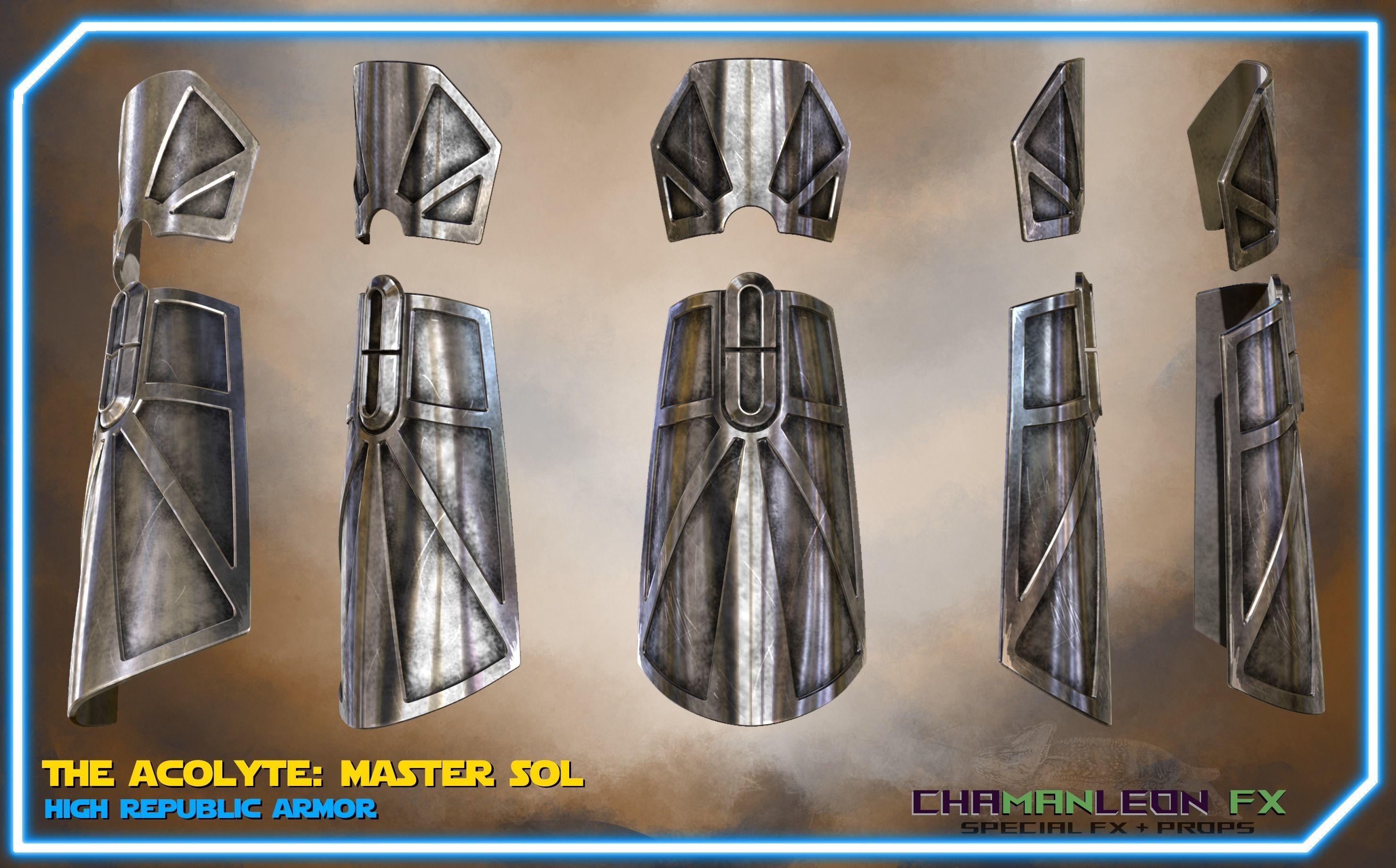 Jedi Master Sol Acolyte High Republic Cosplay Armor 3D model 3D ...