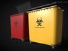 3D model Biohazard Container - Red yellow - Laboratory equipment VR ...
