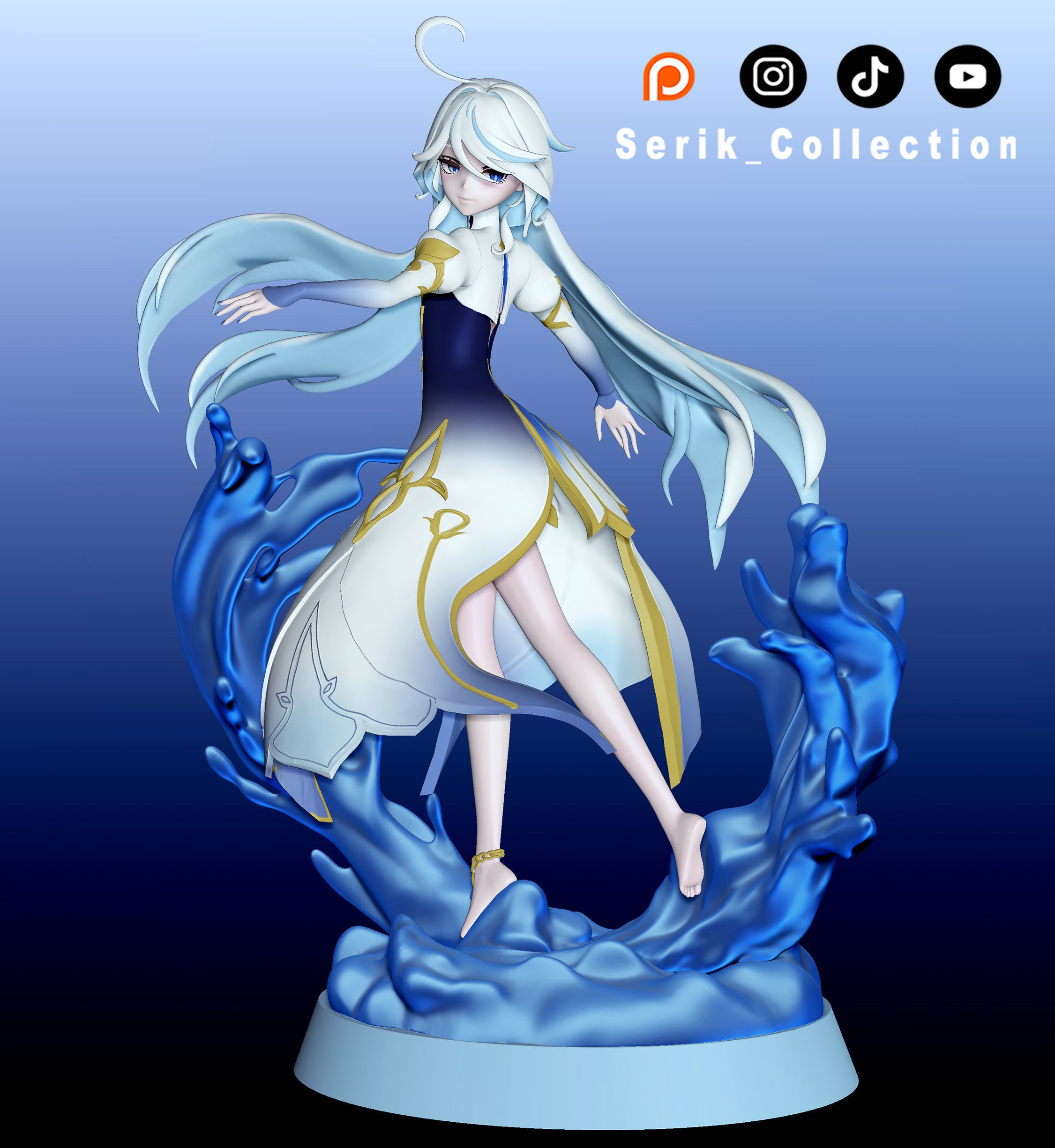 FURINA ARCHON GENSHIN IMPACT FOCALORS 3D model 3D printable | CGTrader