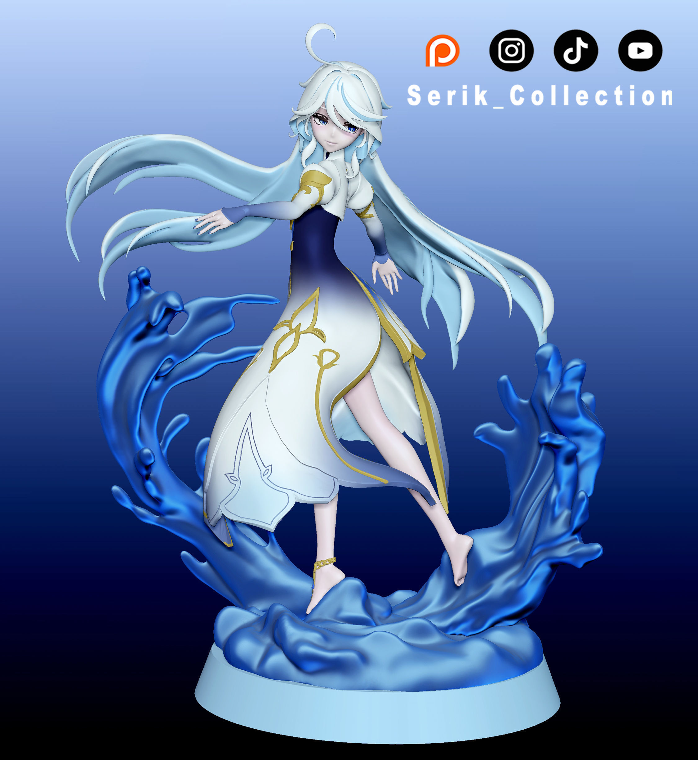 FURINA ARCHON GENSHIN IMPACT FOCALORS 3D model 3D printable | CGTrader