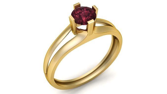 Solitaire Proposal Ring 3d Printable Model 3D model 3D printable | CGTrader
