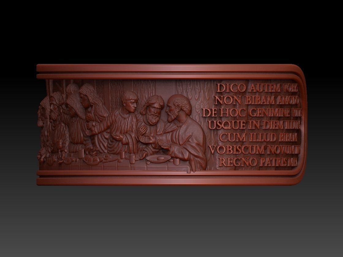 The Last Supper Leonardo Da Vinci Bangle Christian Bracelet 3D model 3D ...