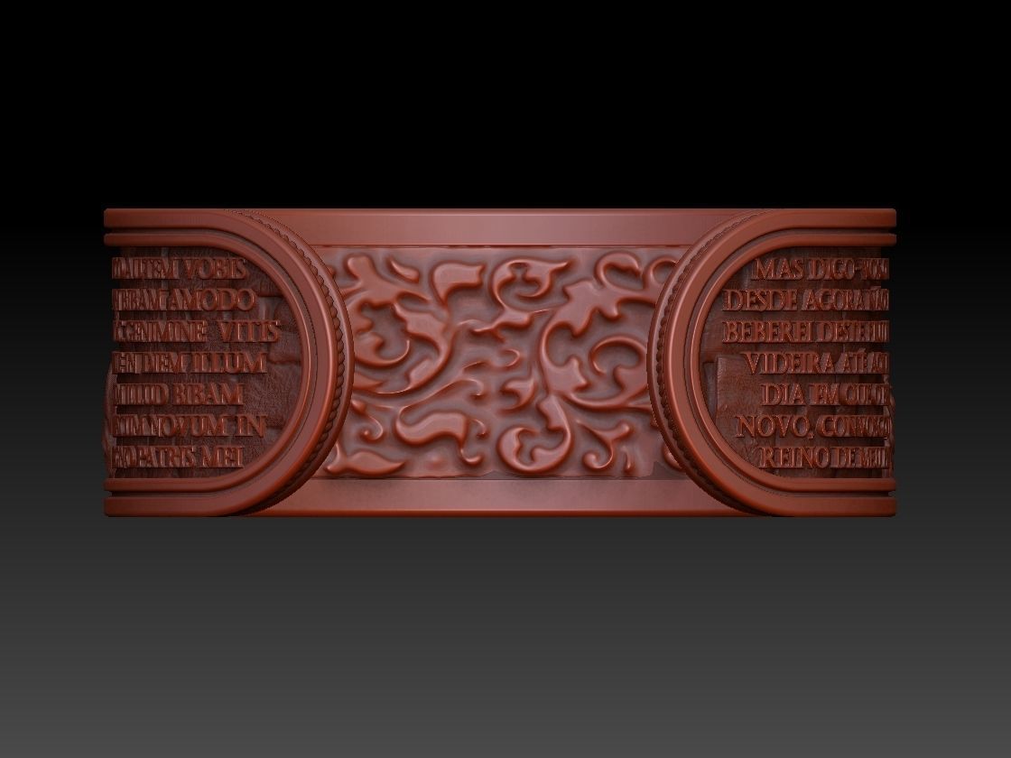 The Last Supper Leonardo Da Vinci Bangle Christian Bracelet 3D model 3D ...