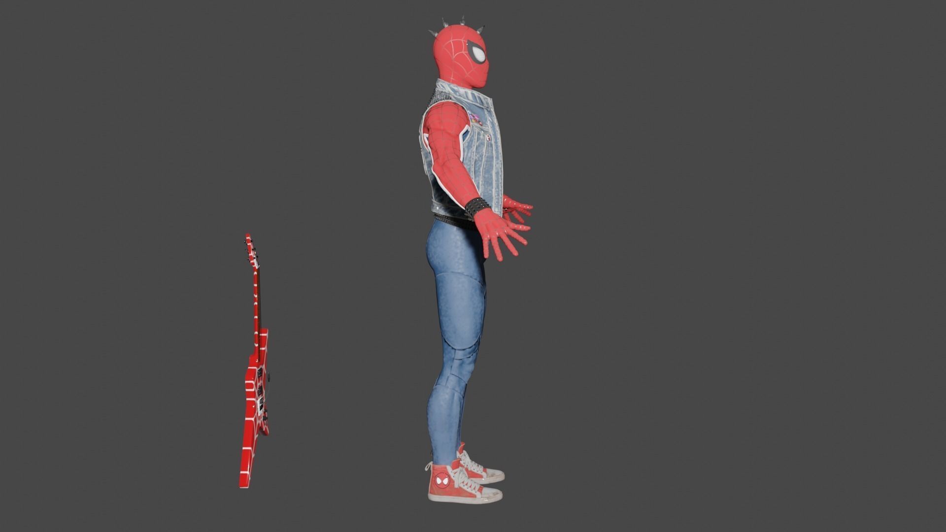 Spider Punk Suit 3D model rigged | CGTrader