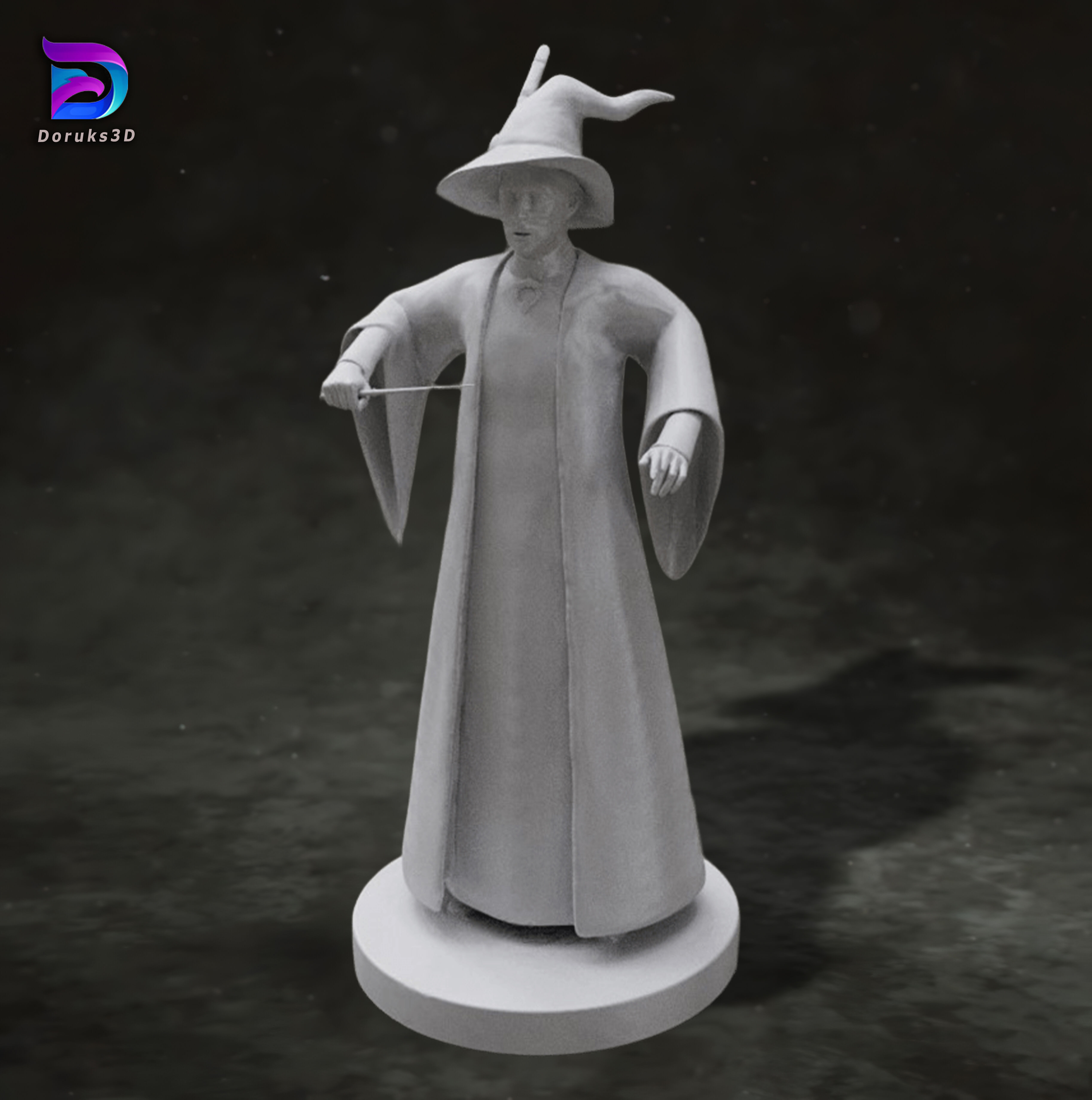 Minerva McGonagall Harry Potter Action Figures 3D print model 3D model ...