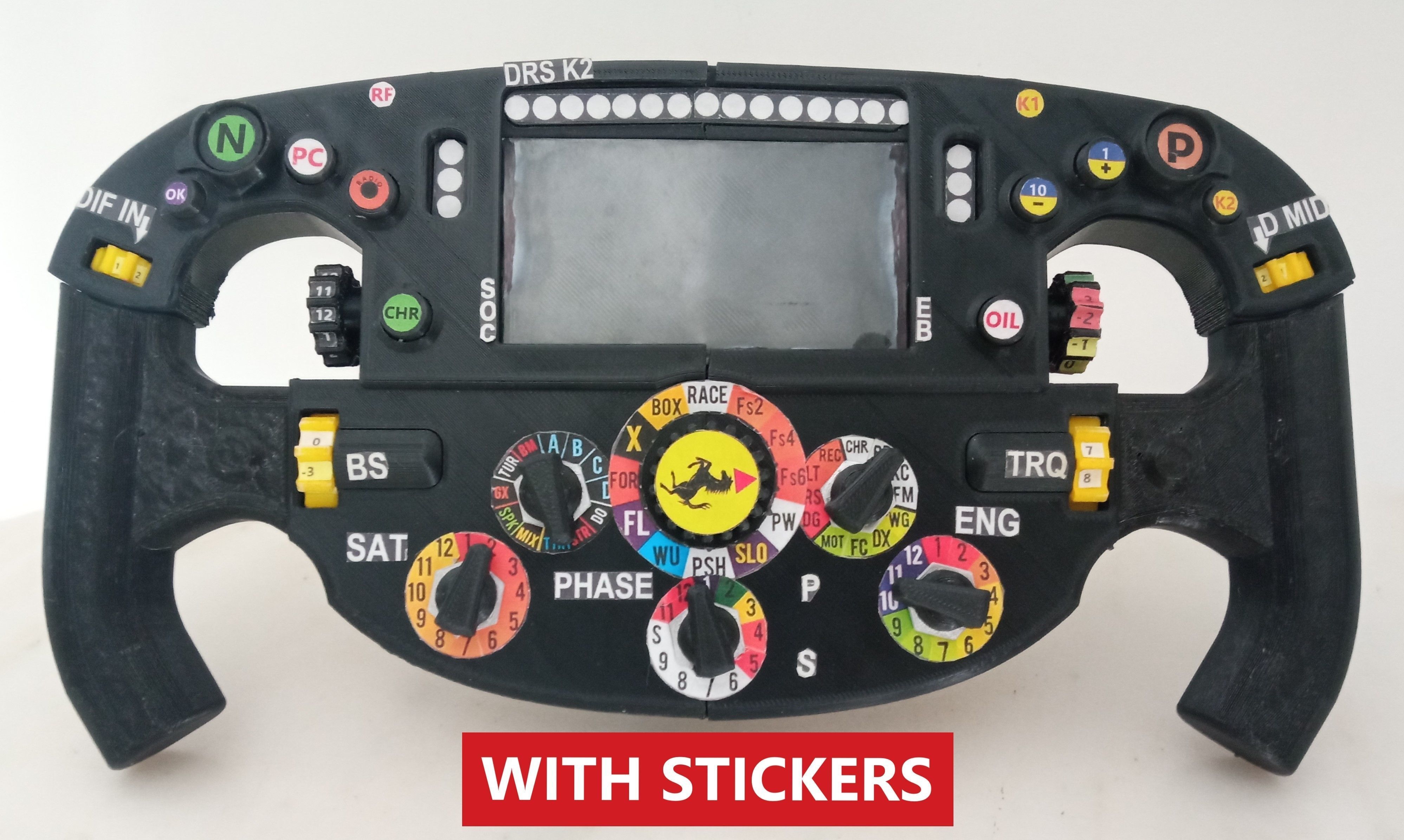 3D Printable Ferrari F1-75 Steering Wheel 3D model 3D printable | CGTrader