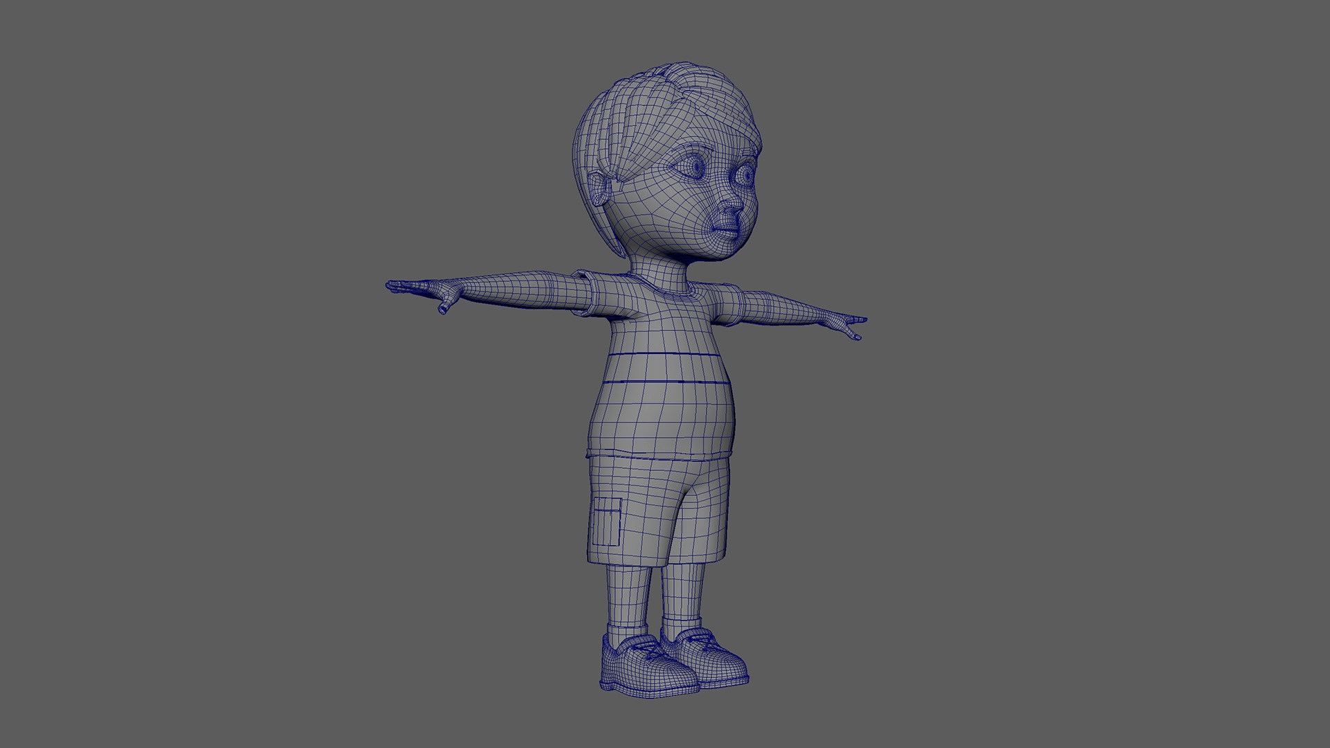 3D Cartoon Kid Character Nico Without Rig free VR / AR / low-poly 3D ...