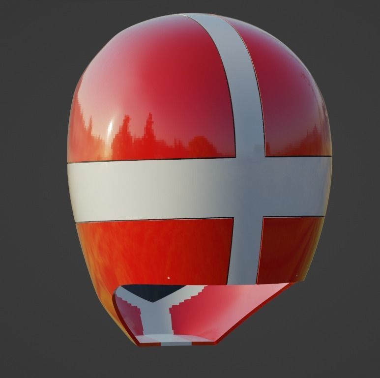 GoRed from Kyuukyu Sentai printable cosplay helmet 3D model 3D ...