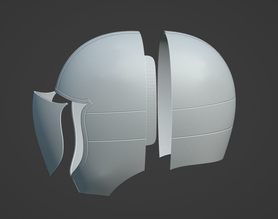 GoRed from Kyuukyu Sentai printable cosplay helmet 3D model 3D ...