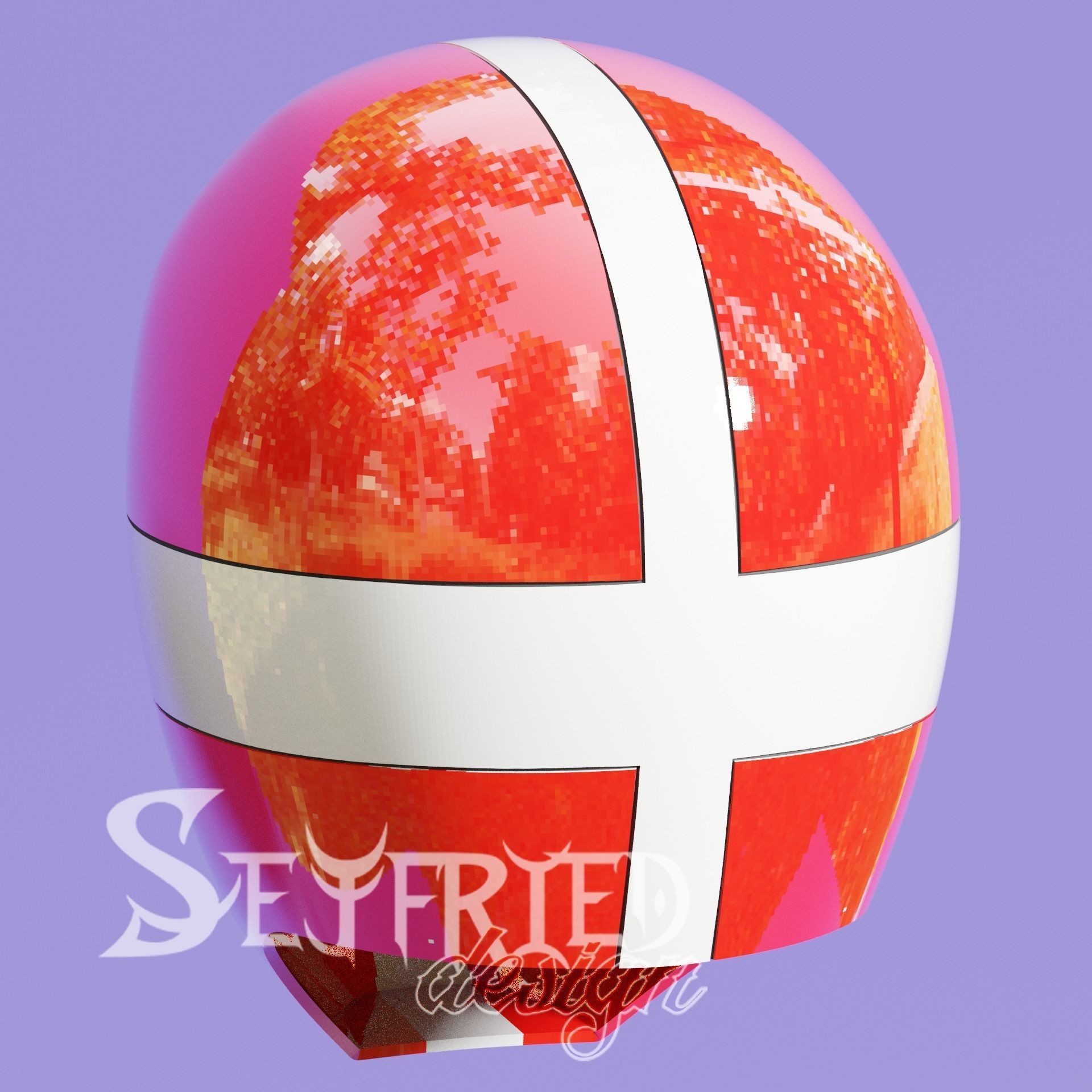 GoRed from Kyuukyu Sentai printable cosplay helmet 3D model 3D ...