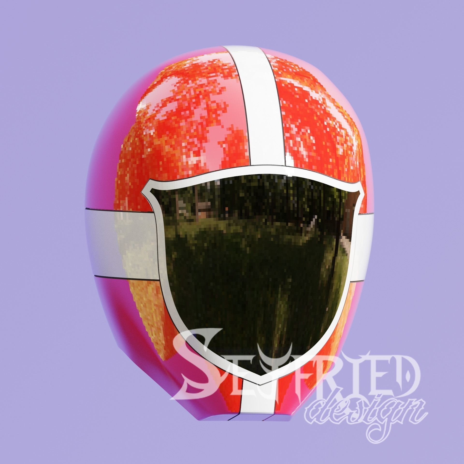 GoRed from Kyuukyu Sentai printable cosplay helmet 3D model 3D ...