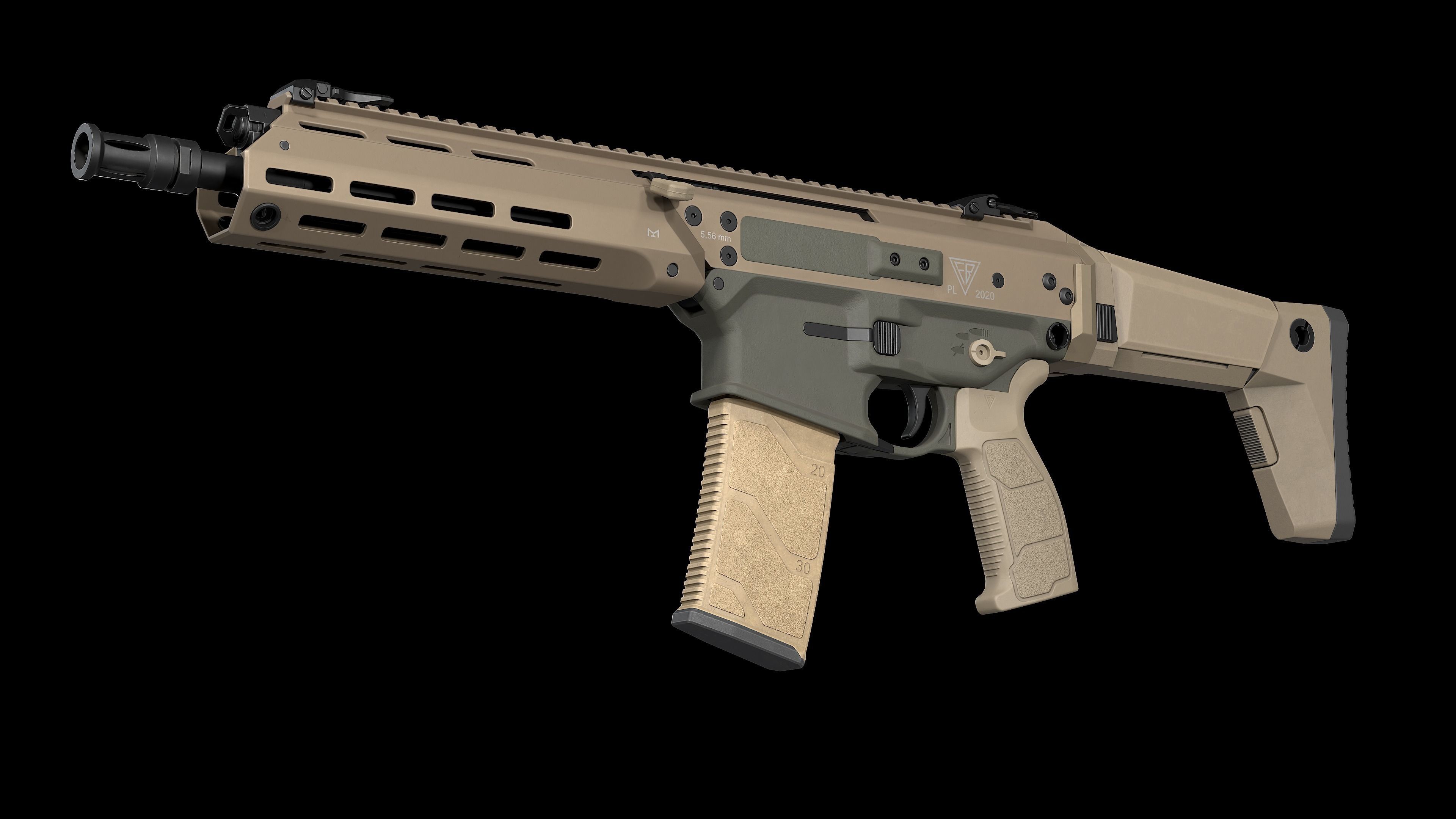 3D model MSBS GROT Assault Rifle VR / AR / low-poly | CGTrader