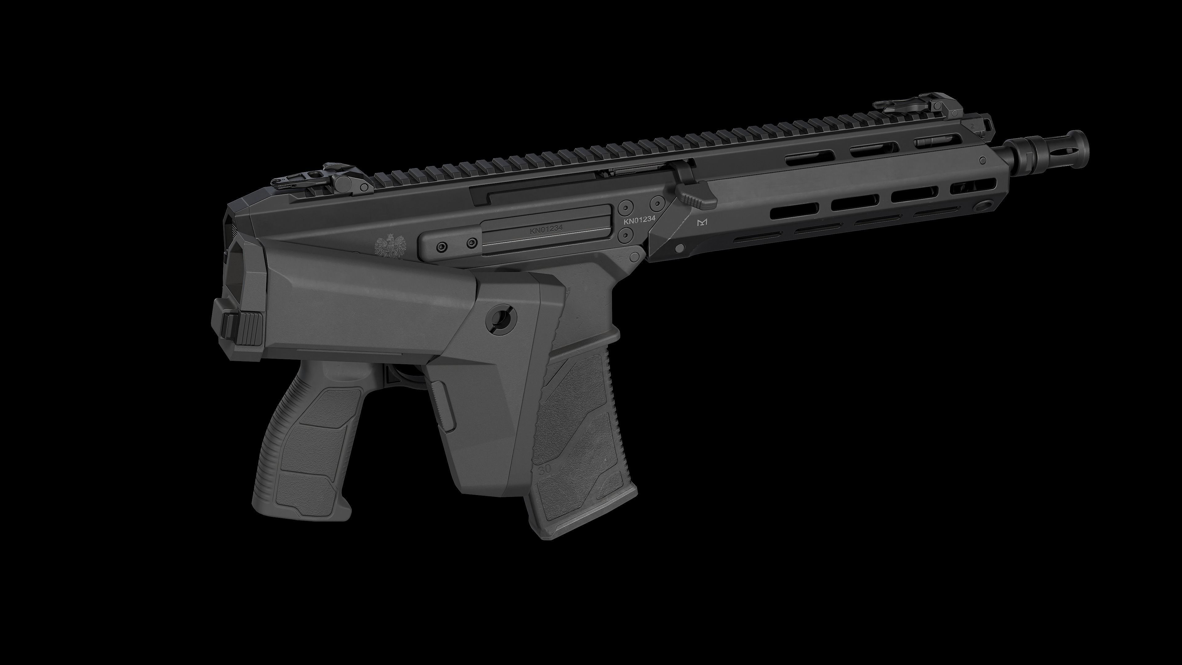 3D model MSBS GROT Assault Rifle VR / AR / low-poly | CGTrader