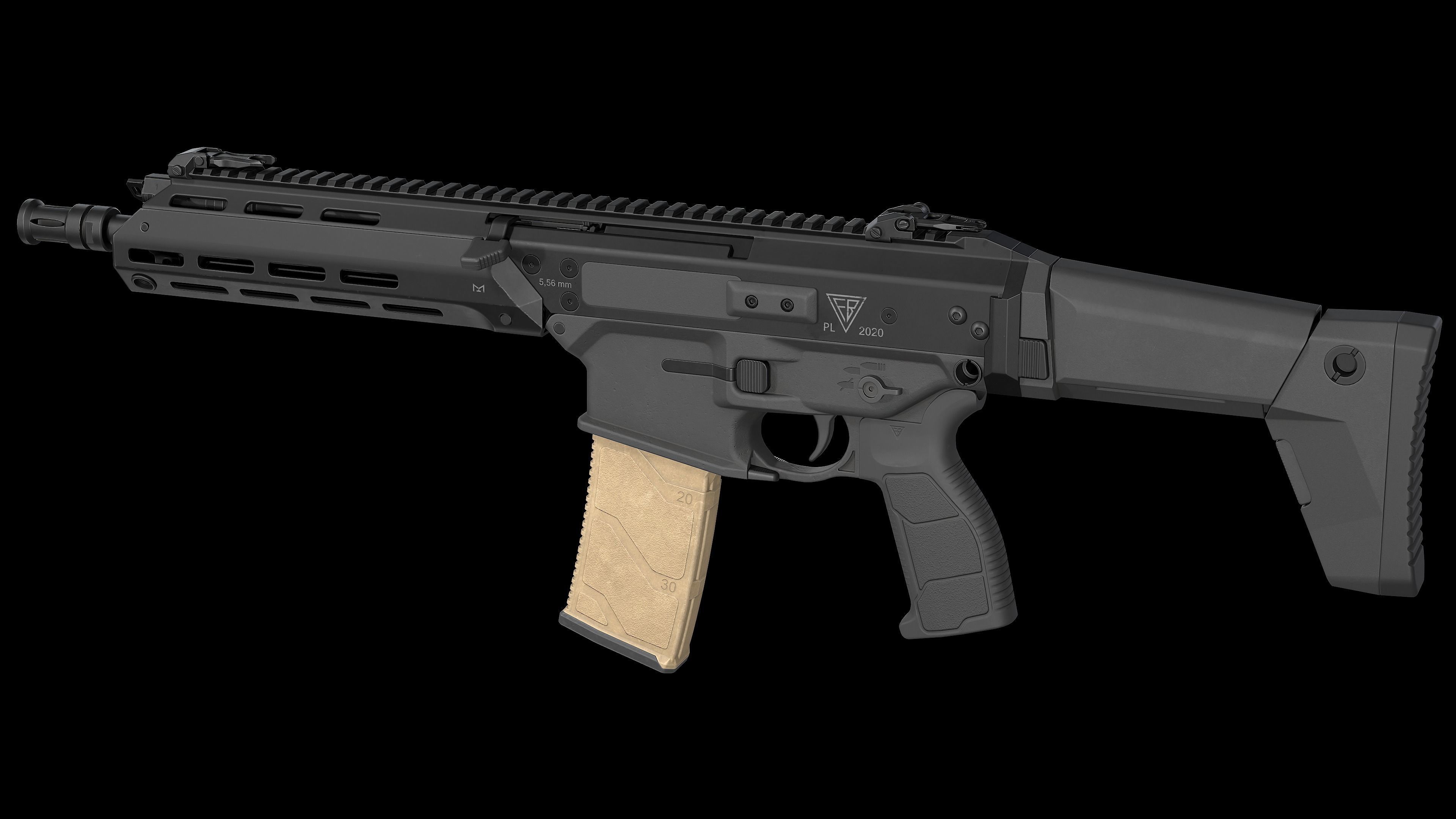 3D model MSBS GROT Assault Rifle VR / AR / low-poly | CGTrader