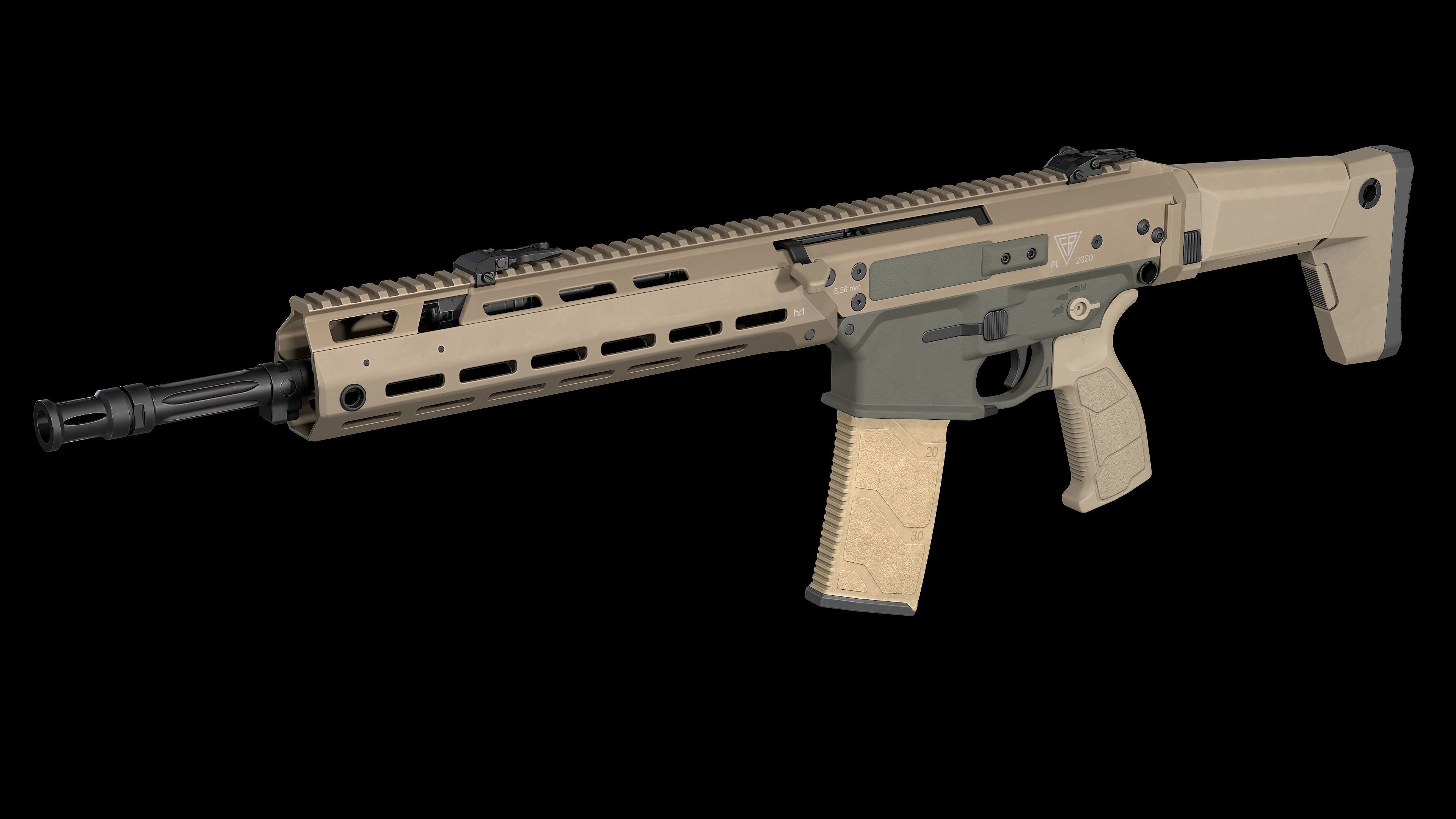 3D model MSBS GROT Assault Rifle VR / AR / low-poly | CGTrader