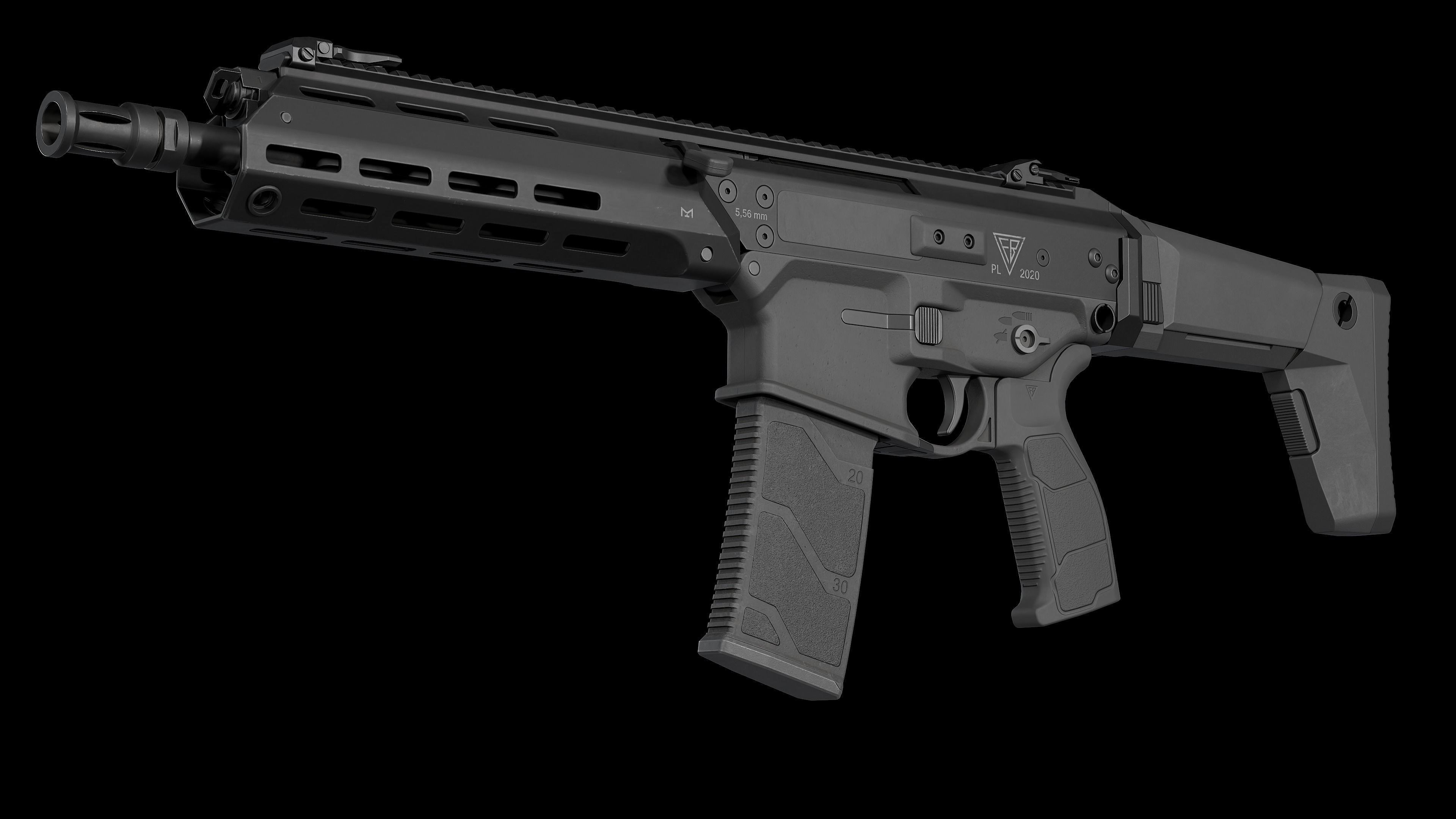 3D model MSBS GROT Assault Rifle VR / AR / low-poly | CGTrader