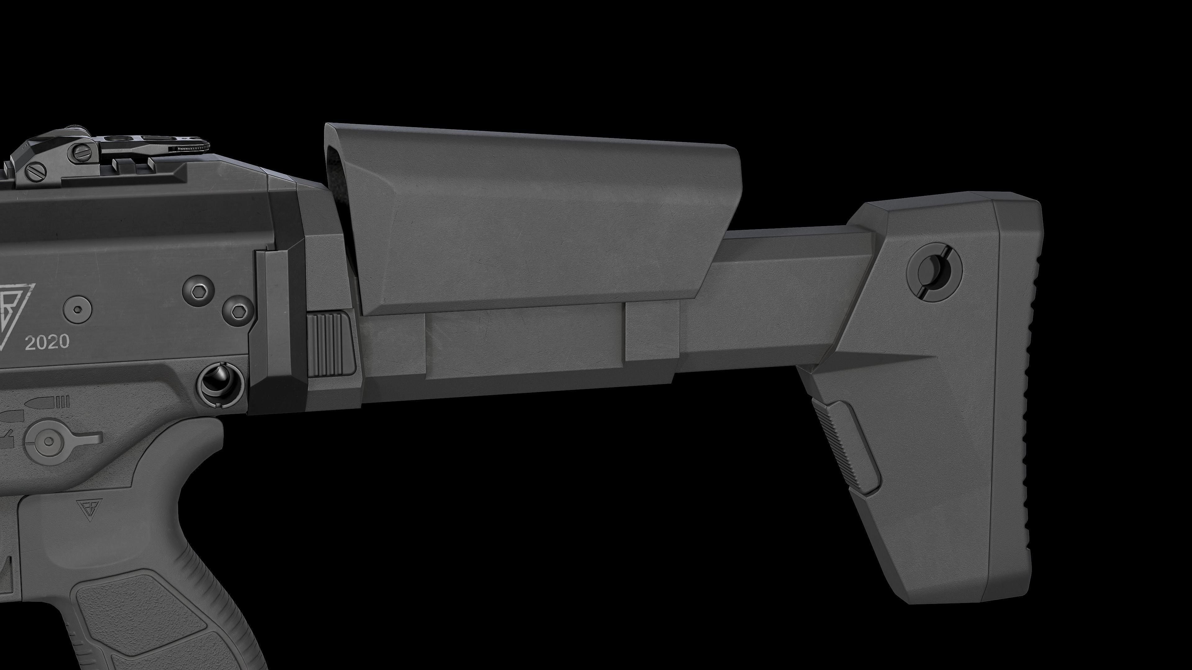 3D model MSBS GROT Assault Rifle VR / AR / low-poly | CGTrader