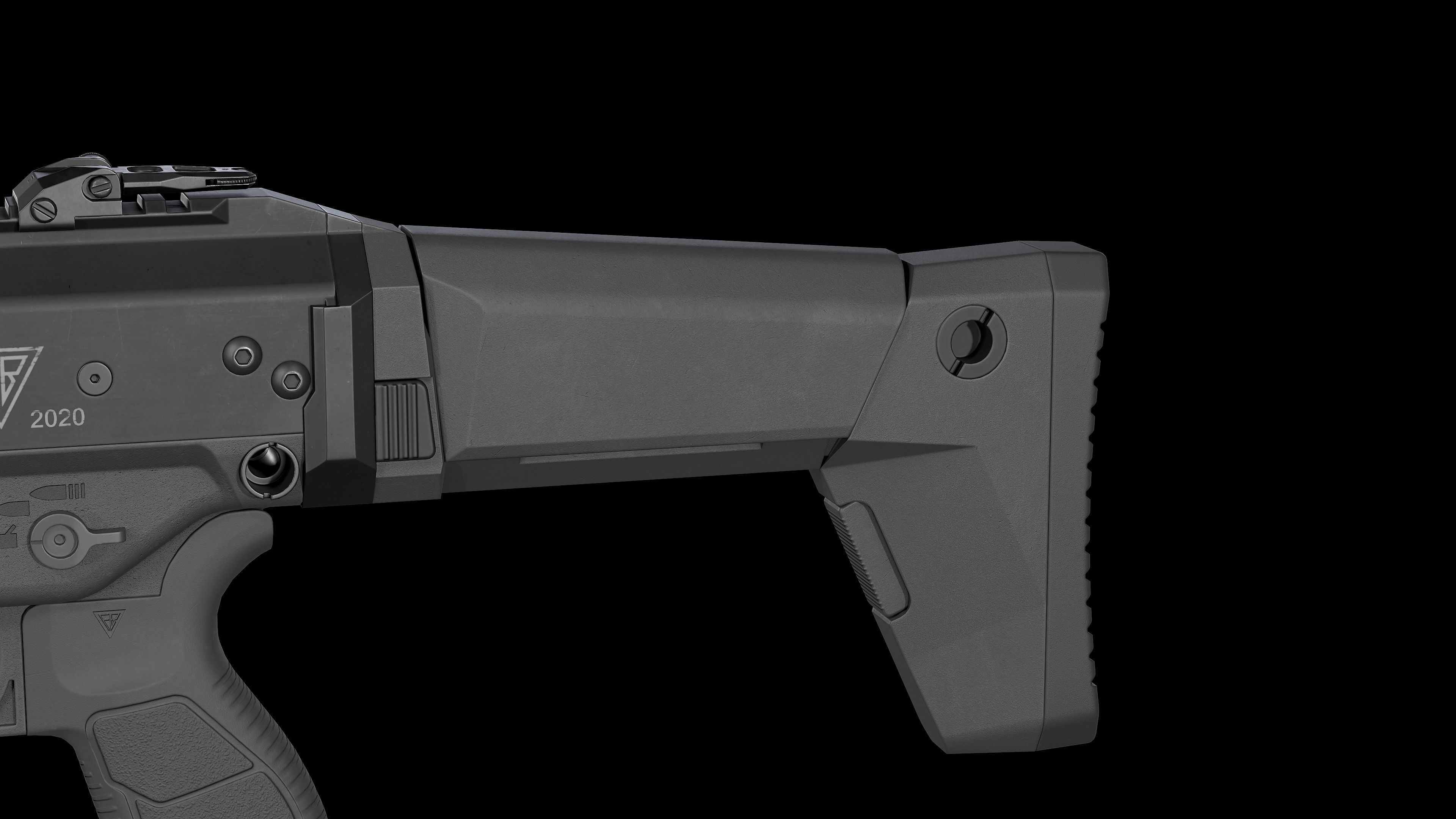 3D model MSBS GROT Assault Rifle VR / AR / low-poly | CGTrader