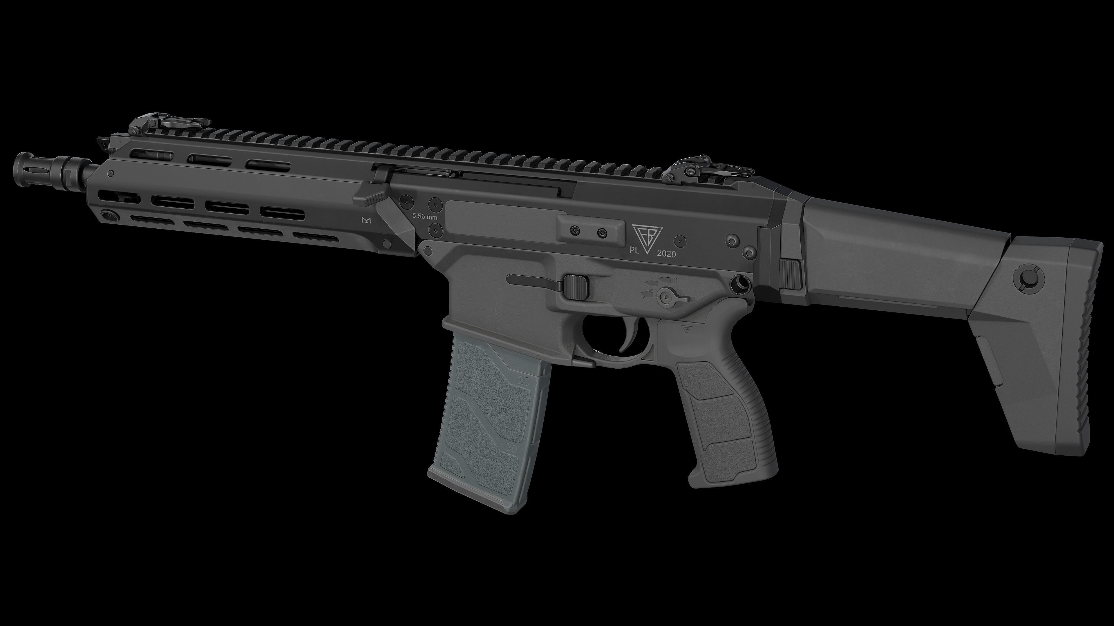 3D model MSBS GROT Assault Rifle VR / AR / low-poly | CGTrader