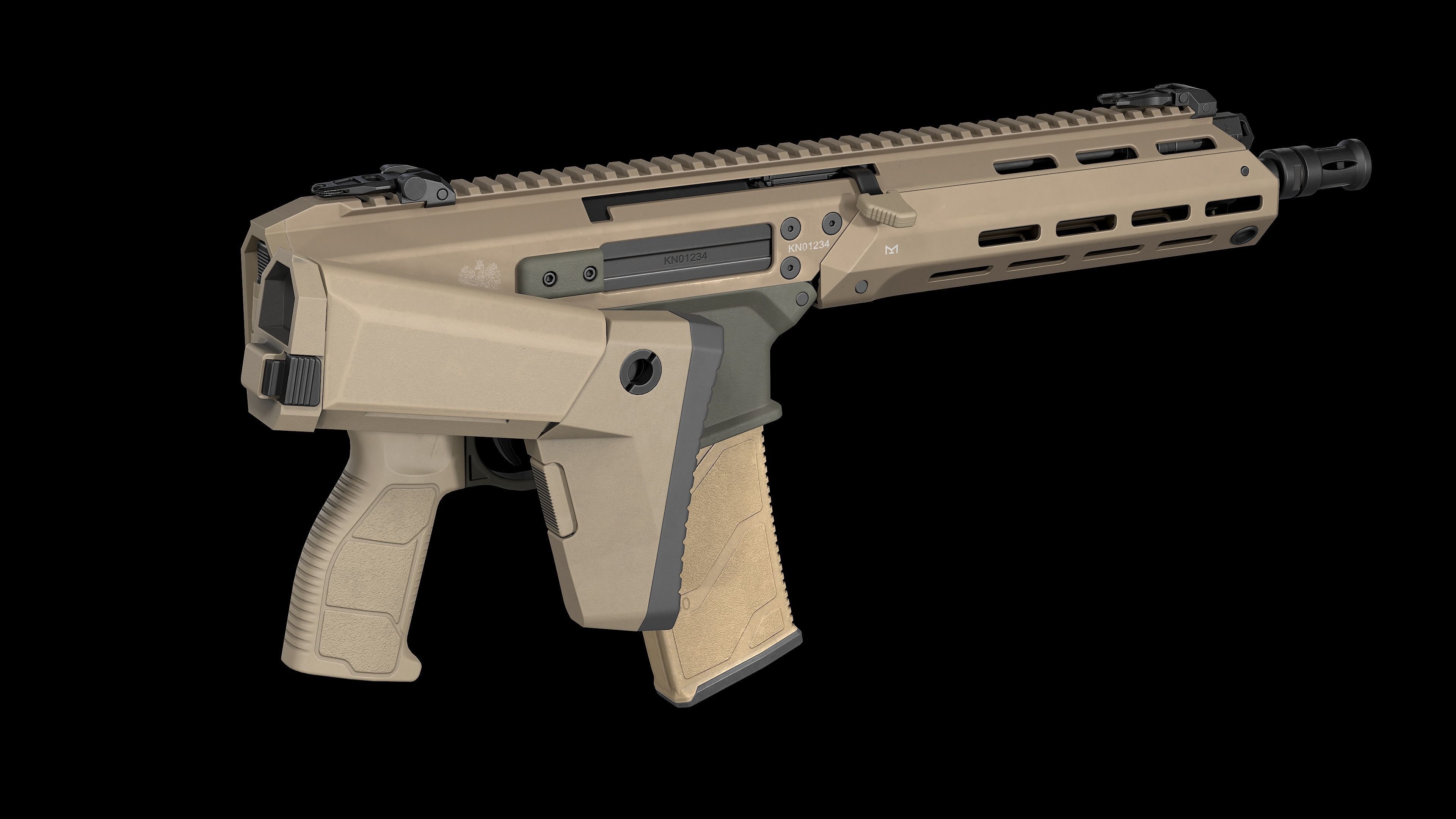 3D model MSBS GROT Assault Rifle VR / AR / low-poly | CGTrader