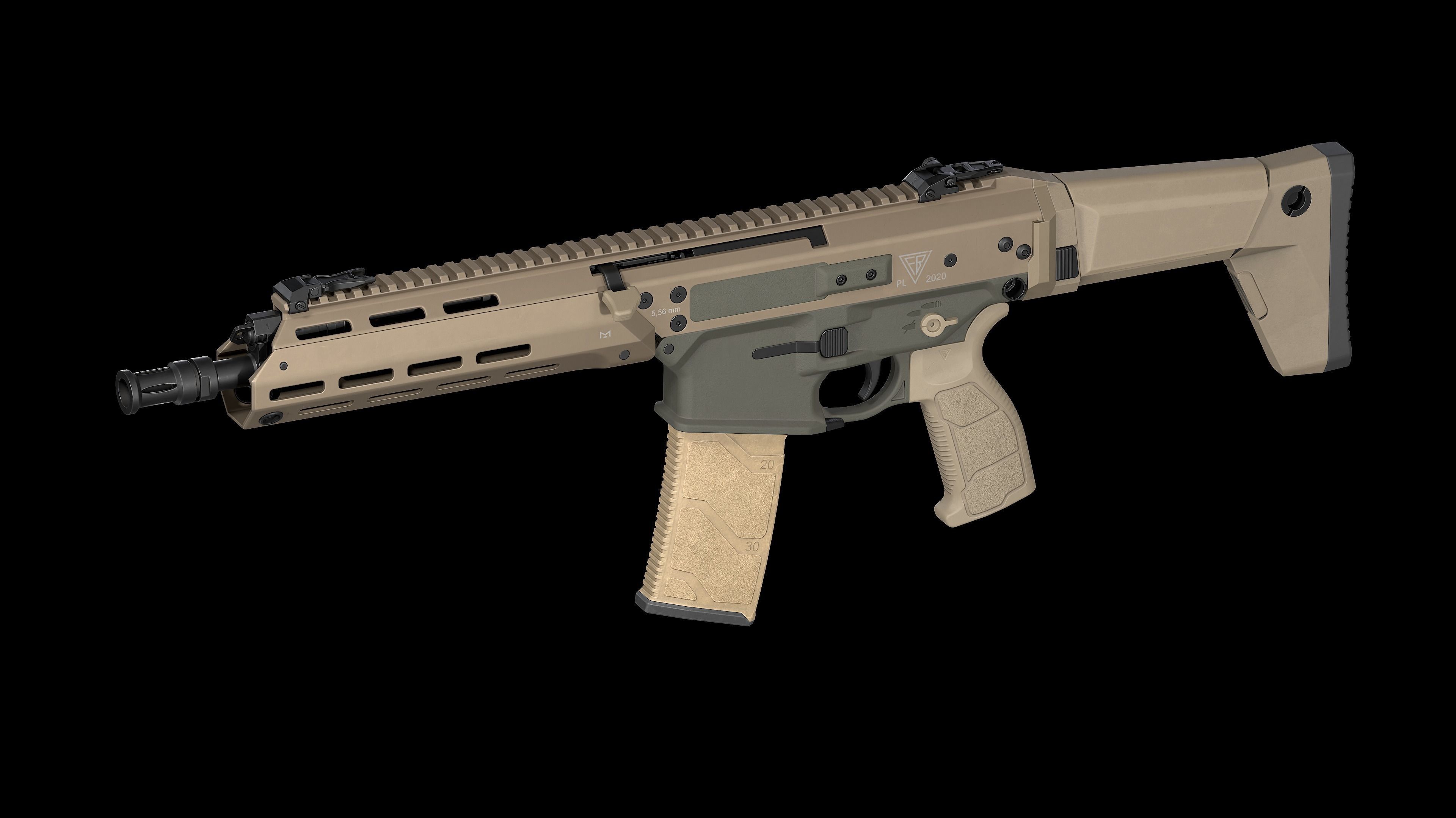 3D model MSBS GROT Assault Rifle VR / AR / low-poly | CGTrader