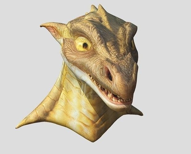 dragon head glb 3D model | CGTrader