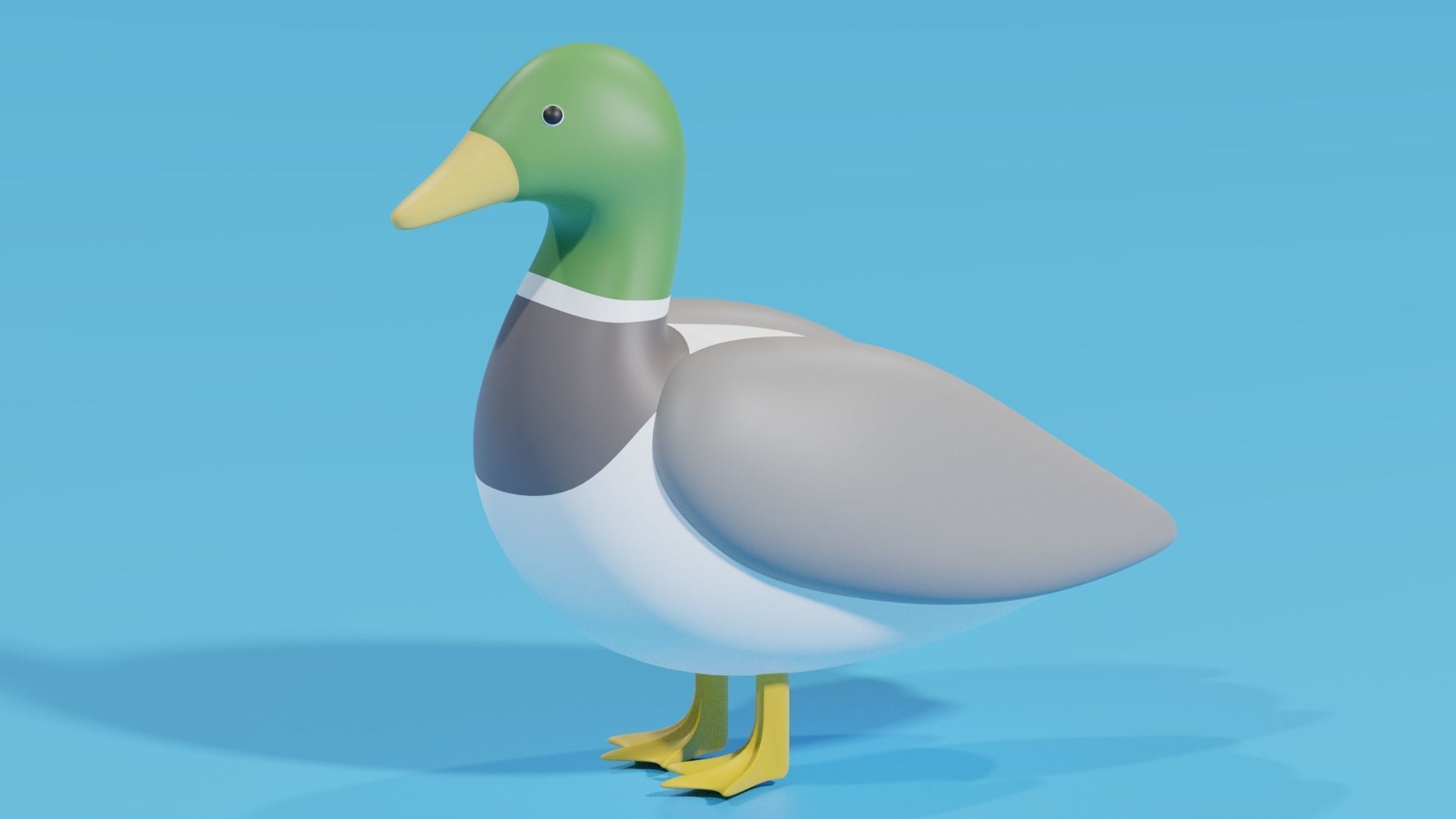 Cartoon Duck 3D model | CGTrader