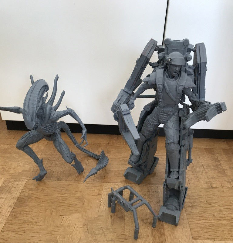 Alien Hudson Hicks Facehugger Ellen Xenomorph Ripley Newt 3D model 3D ...