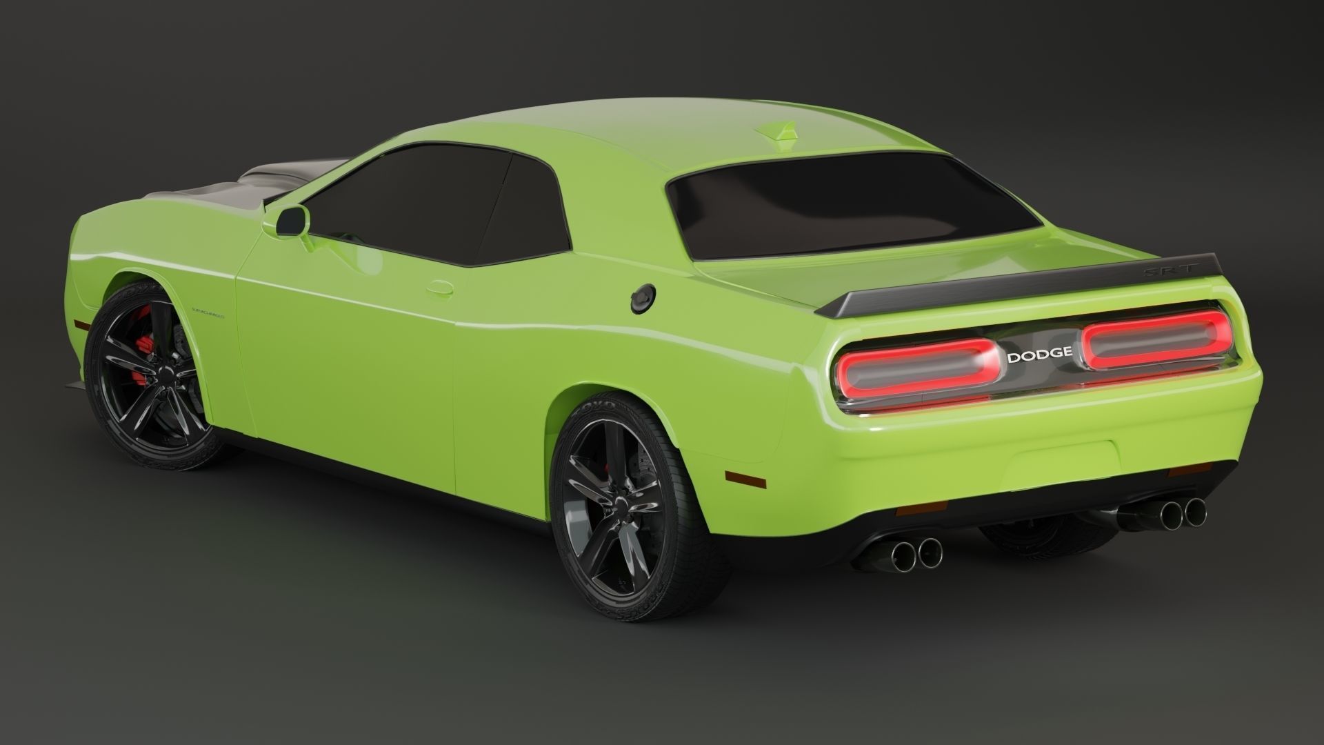 Dodge Challenger SRT Hellcat 3D Model 3D model animated | CGTrader