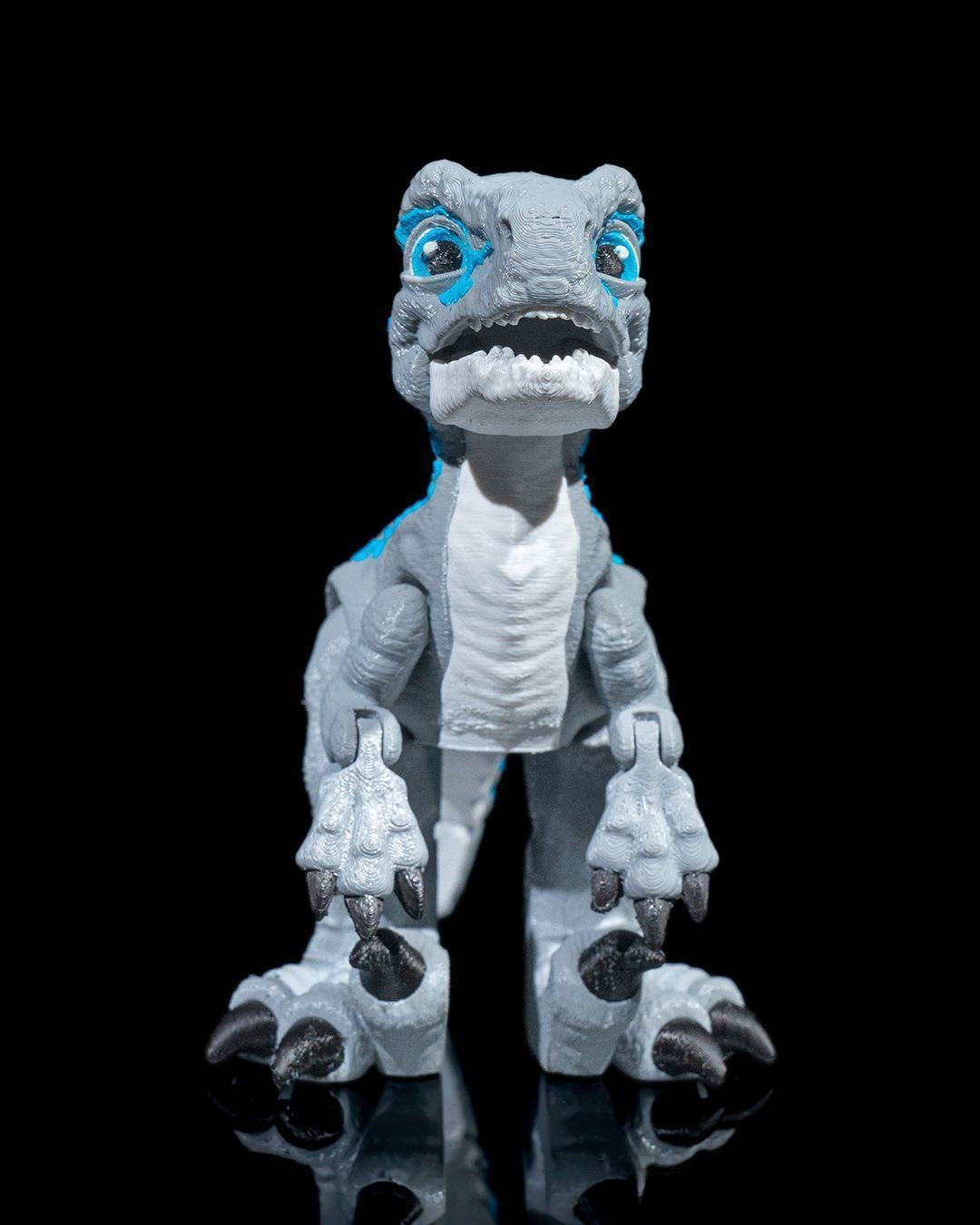 Articulated Veloci-Raptor 3D model 3D printable | CGTrader