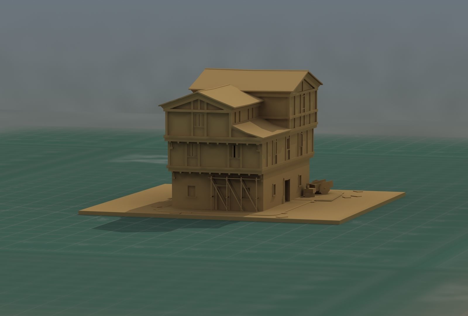 Table Top Wargame Fantasy Building 3D model 3D printable | CGTrader