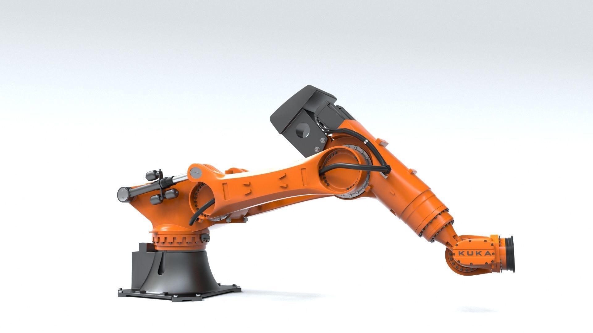 Robotic Arm Kuka Fortech Ultra 3D model animated rigged | CGTrader
