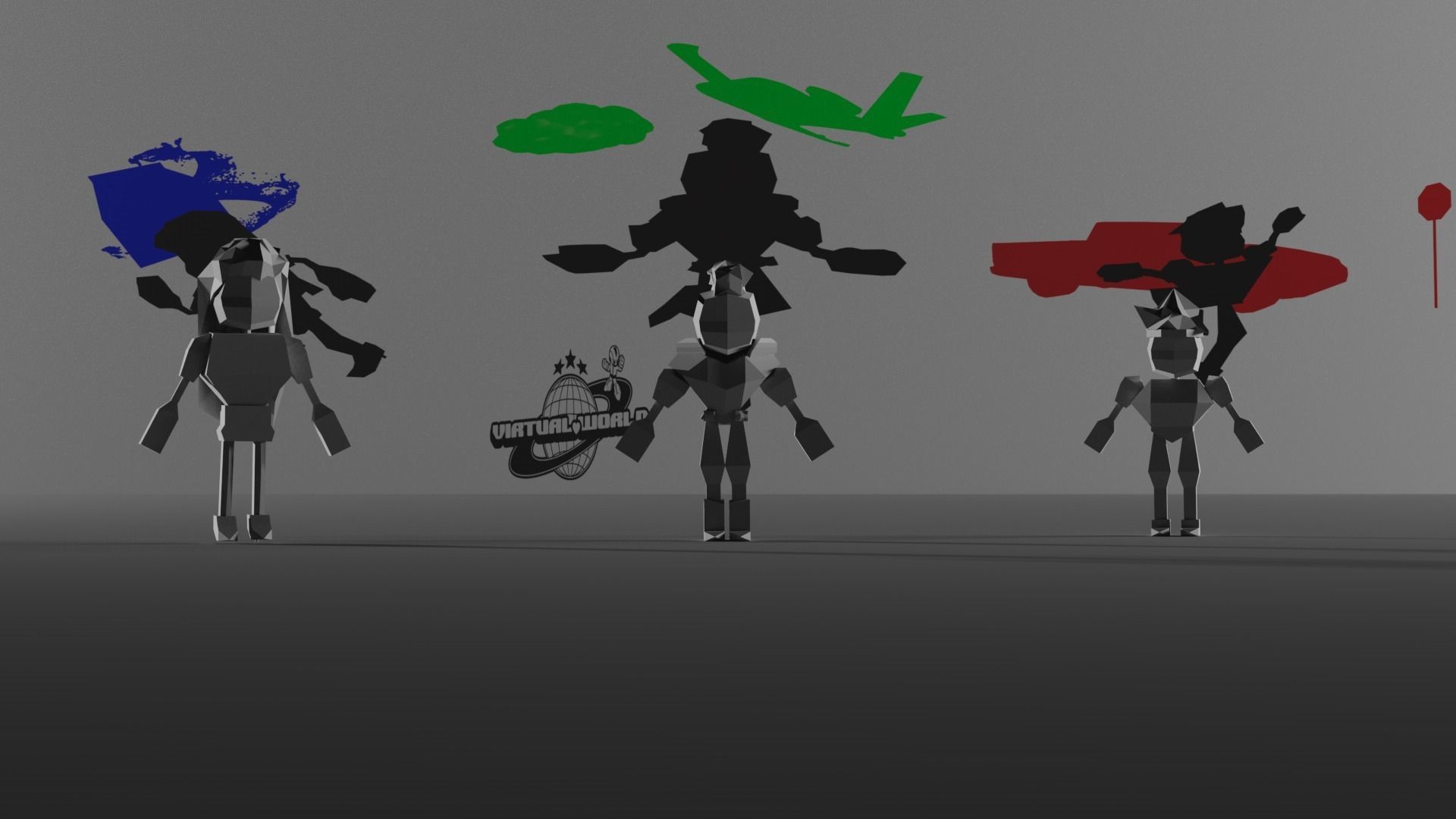 Final Fantasy 7 character models PS1 free 3D model | CGTrader