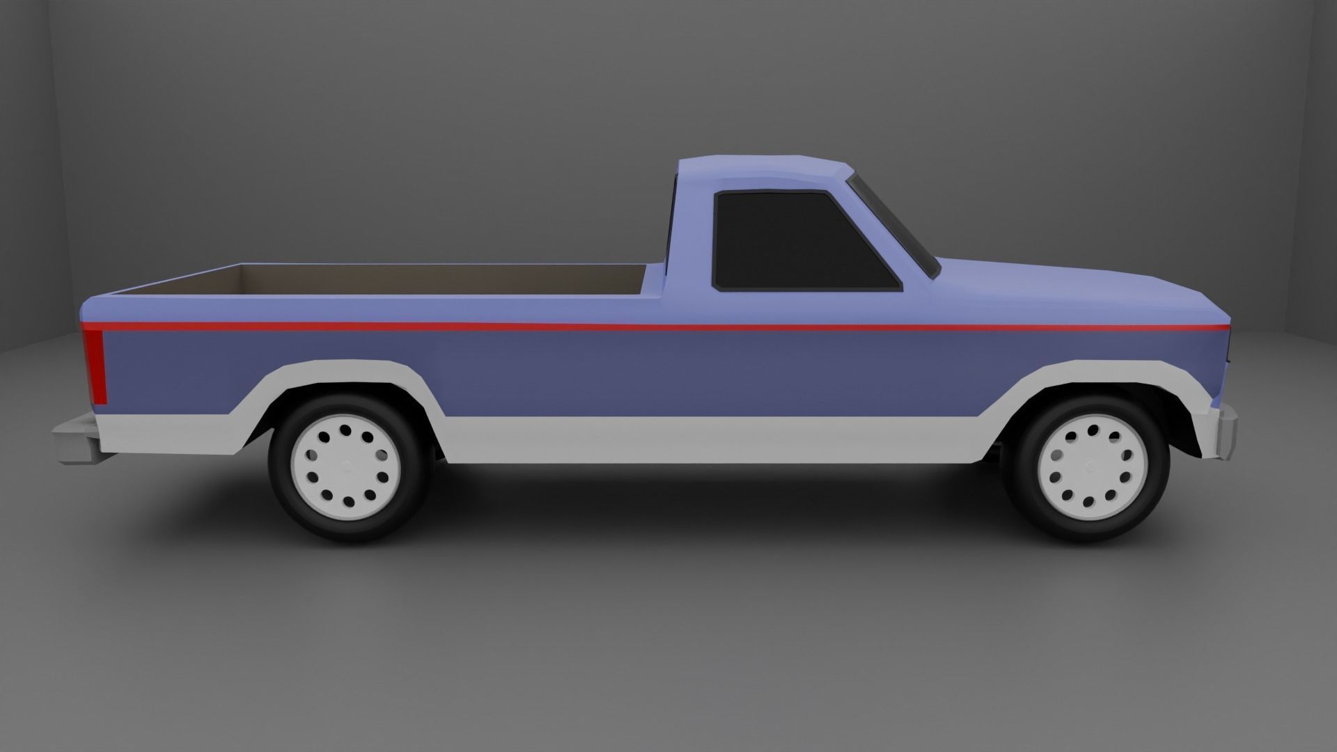 Low Poly Pickup Truck 1 free VR / AR / low-poly 3D model | CGTrader
