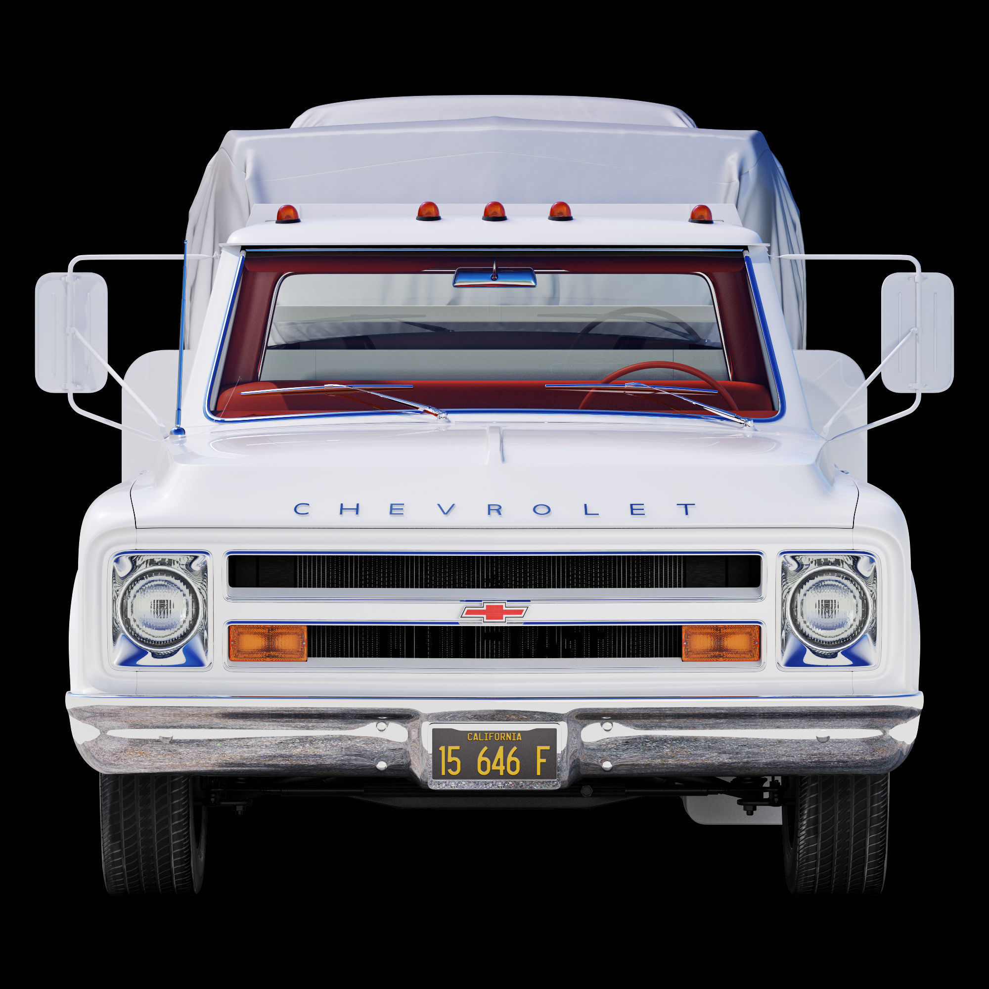 Chevrolet C30 1967 ramp truck 3D model | CGTrader