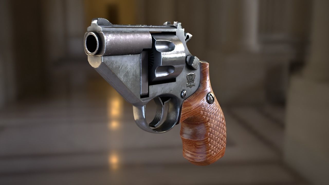 Toy Revolver 3D model | CGTrader