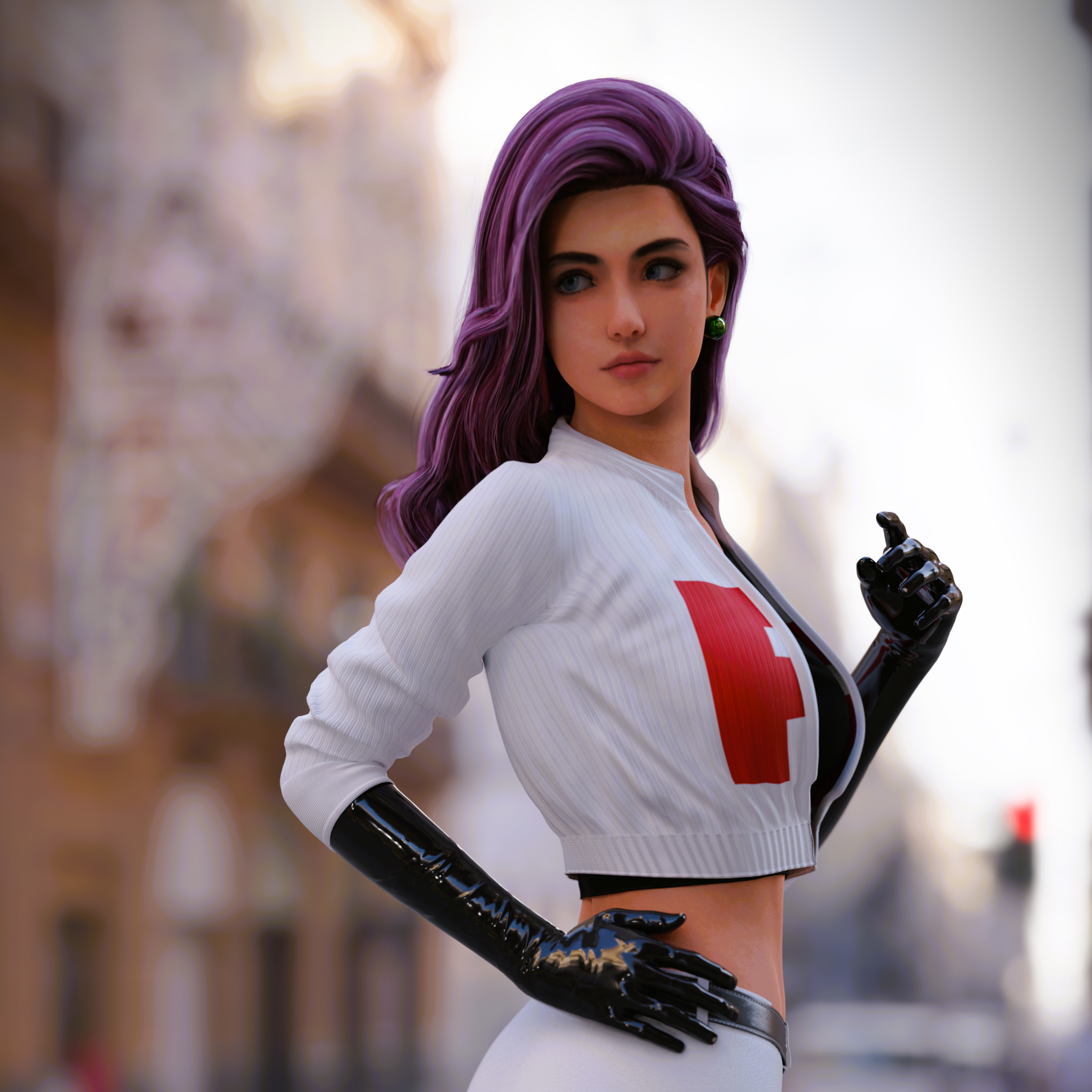 3D model Jessie from pokemon - Game Ready VR / AR / low-poly | CGTrader