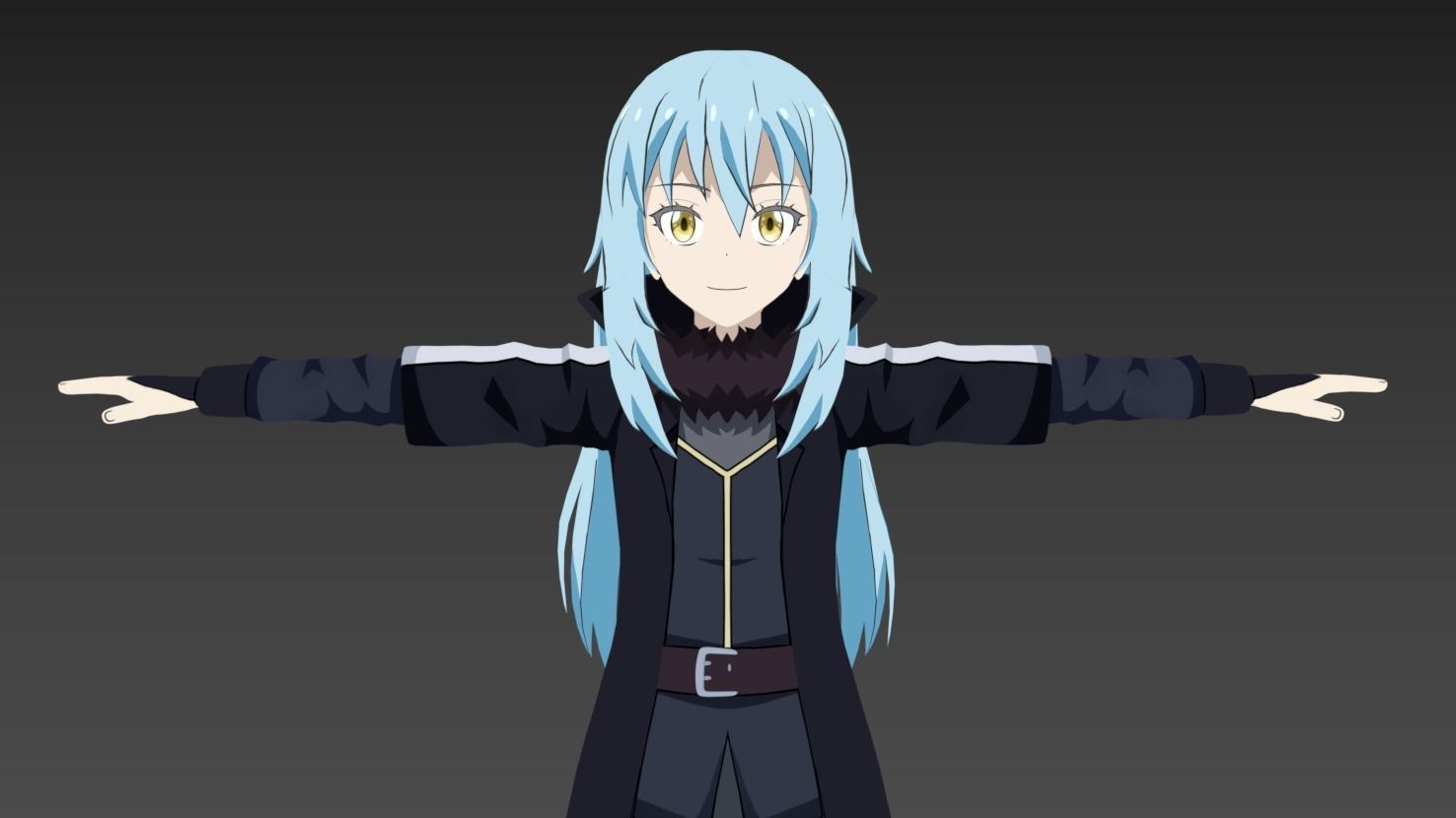 Rimuru Tempest VRChat 3D model rigged | CGTrader